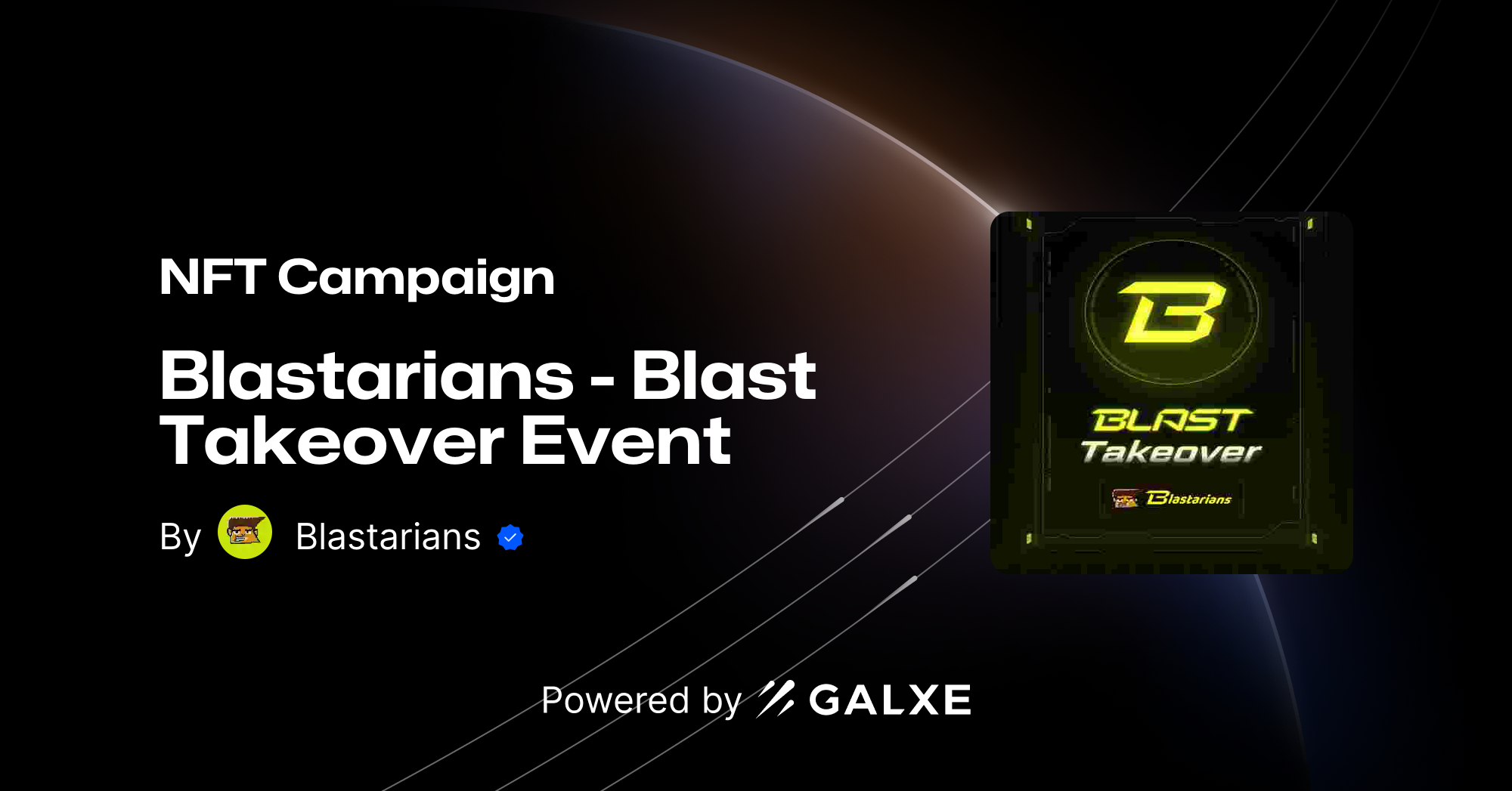 Blastarians - Blast Takeover Event by Blastarians | Galxe Quest