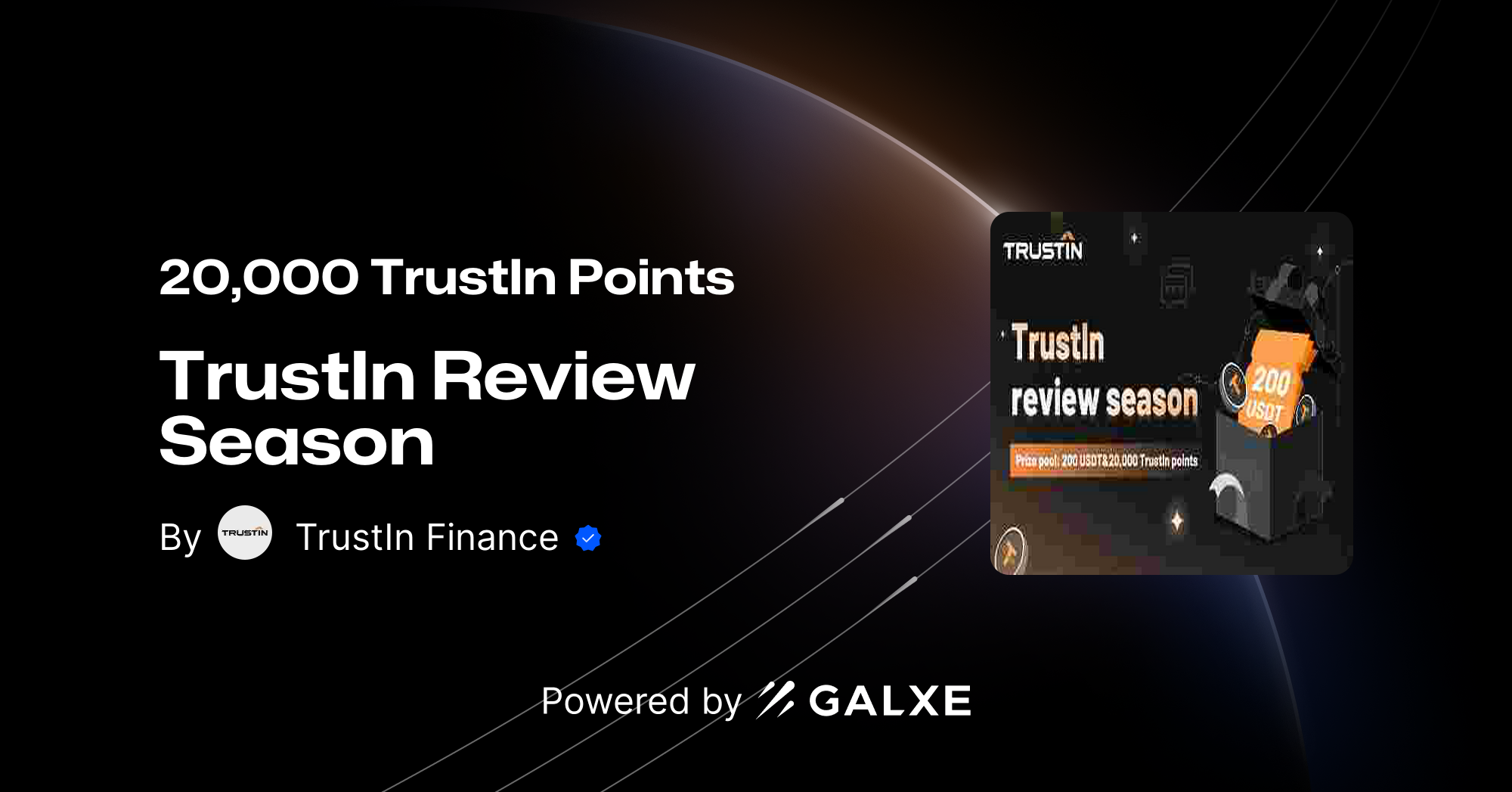 TrustIn Review Season by TrustIn Finance | Galxe Quest