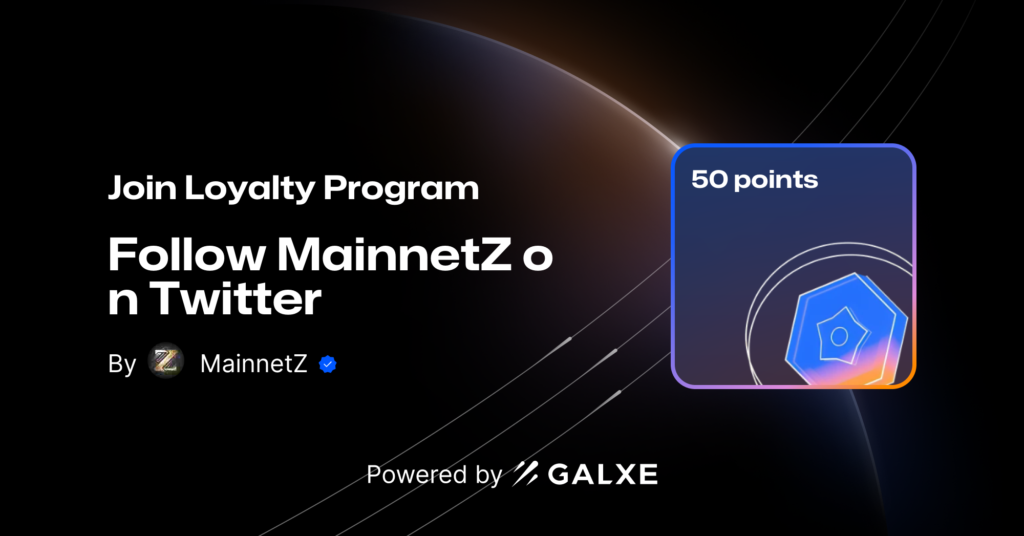 Follow MainnetZ on Twitter by MainnetZ | Galxe Quest