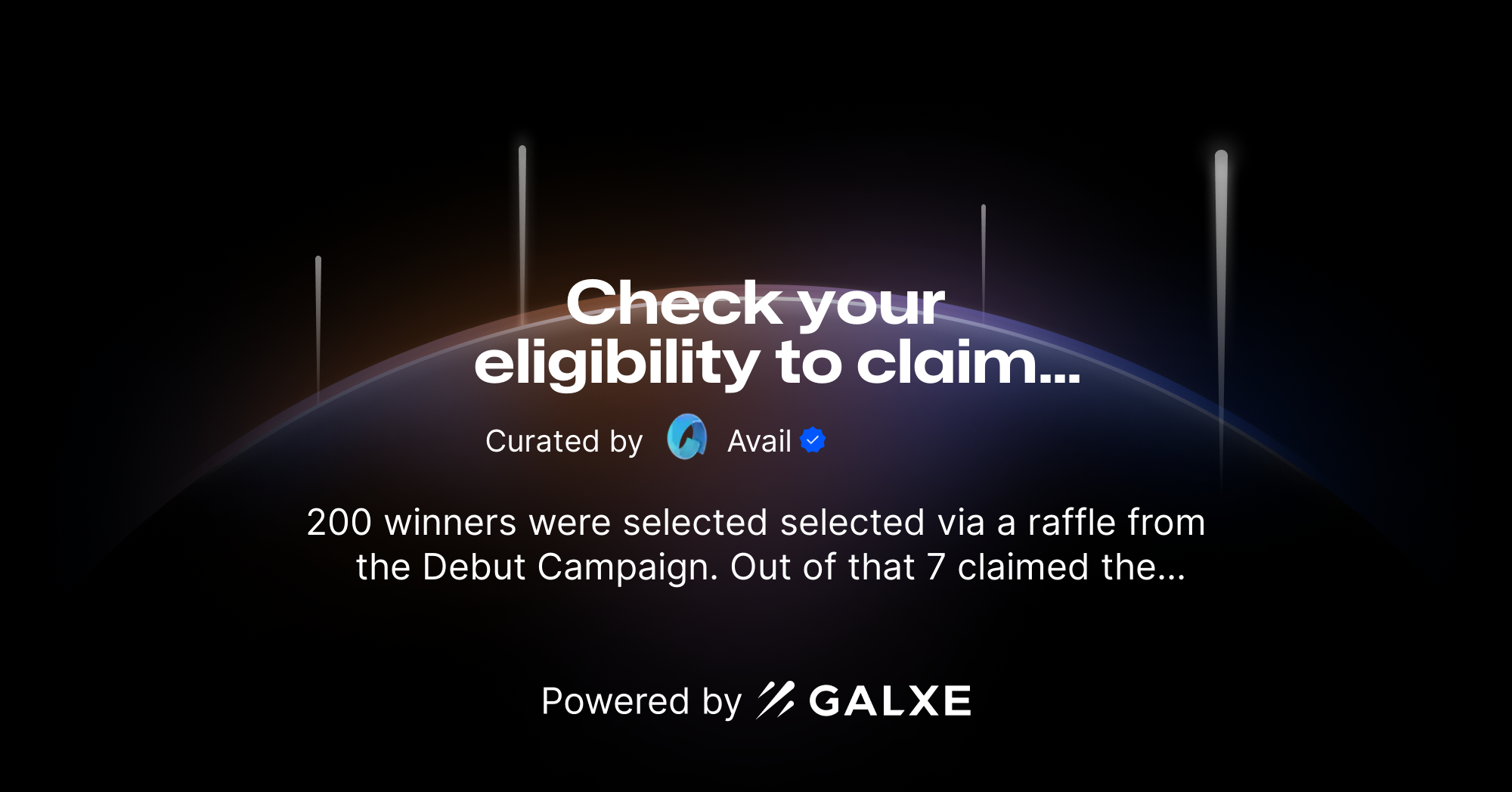 Check your eligibility to claim reward Credential | Galxe