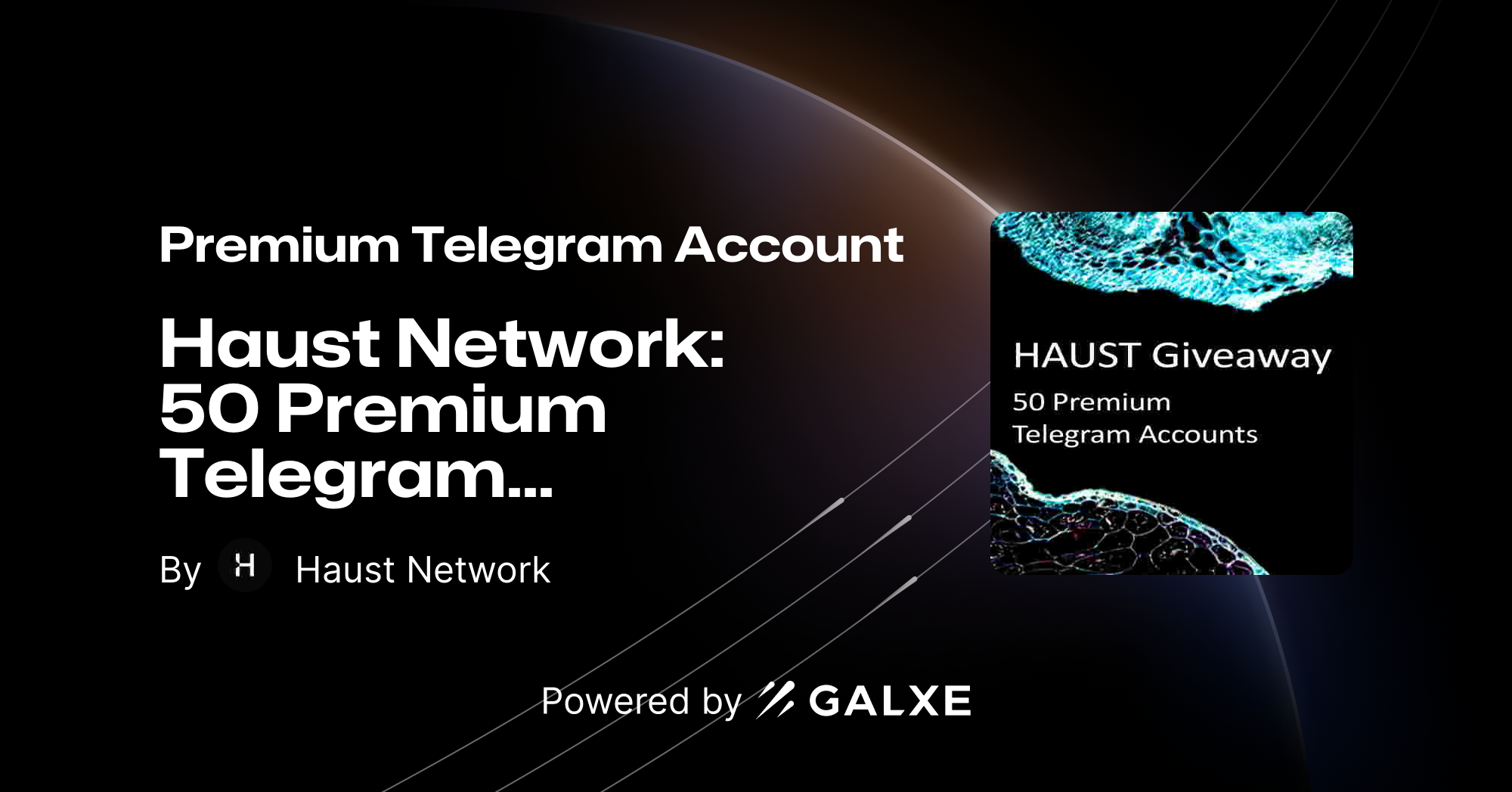 Haust Network: 50 Premium Telegram Accounts Giveaway by Haust Network ...