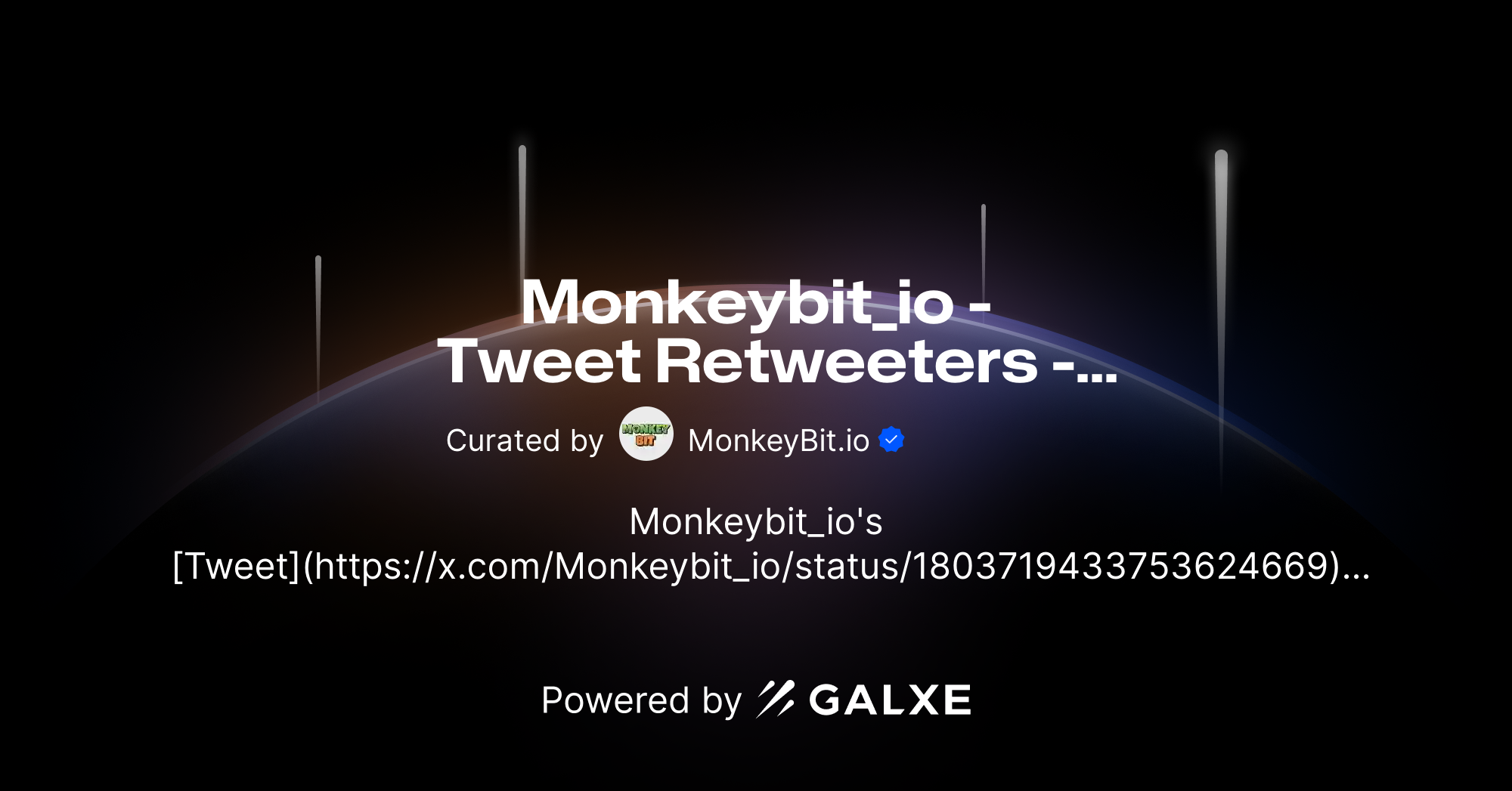 Monkeybit_io - Tweet Retweeters - Tweet 1803719433753624669 Credential | Galxe