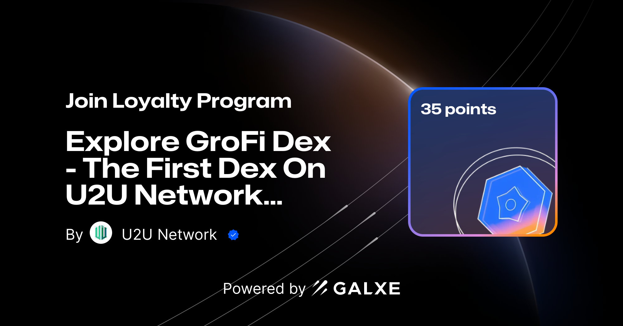 Explore GroFi Dex - The First Dex On U2U Network by U2U Network | Galxe Quest