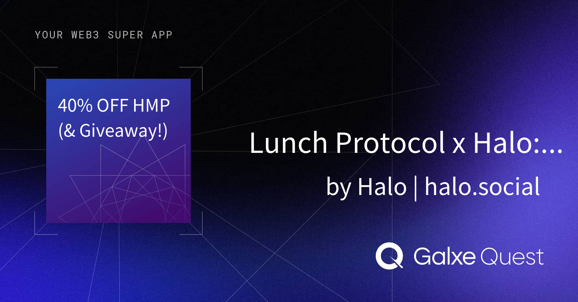 Lunch Protocol x Halo: HMP Giveaway + 40% Off Discount by Halo | halo ...