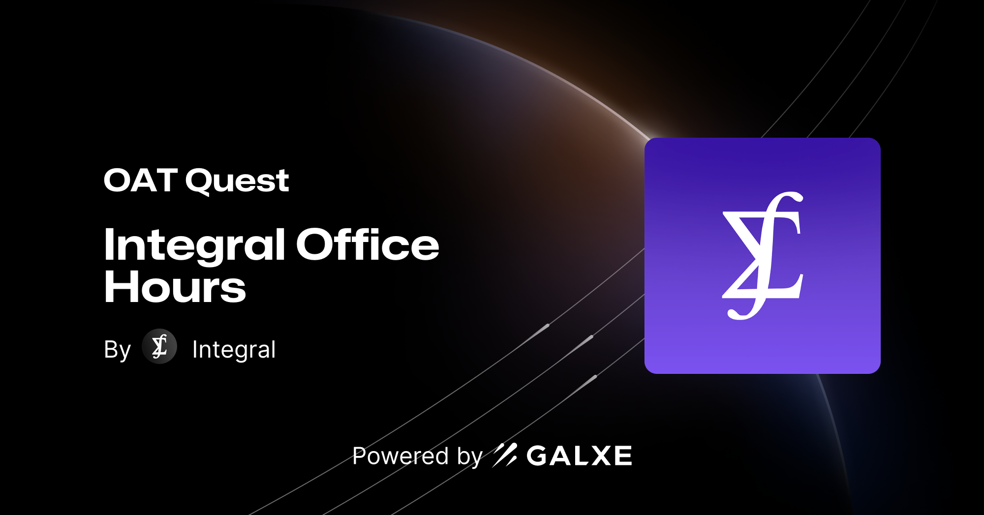 Integral Office Hours by Integral | Galxe Quest