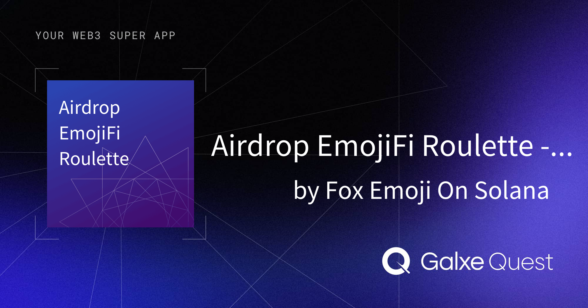 Airdrop EmojiFi Roulette - Whitelist by Fox Emoji Games | Galxe Quest