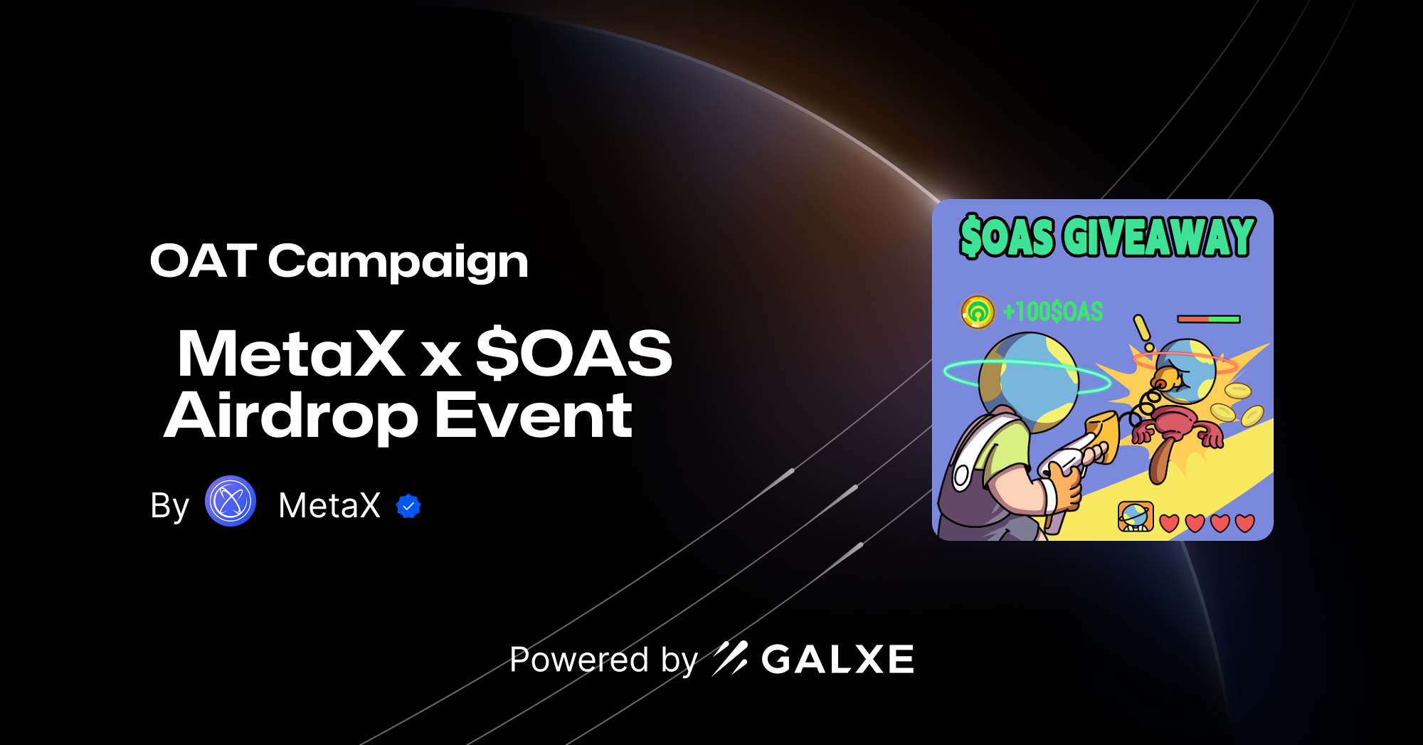 🪂 🎁 MetaX x $OAS Airdrop Event 🪂 🎁 by MetaX | Galxe Quest