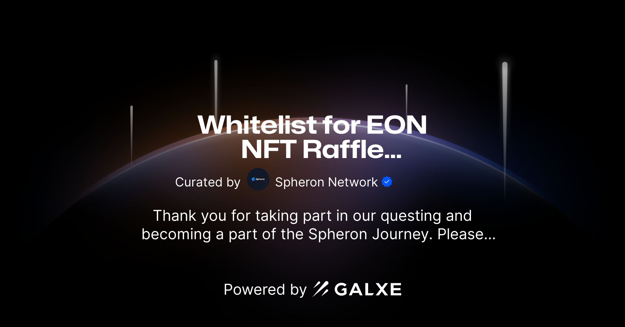 Whitelist for EON NFT Raffle Credential | Galxe