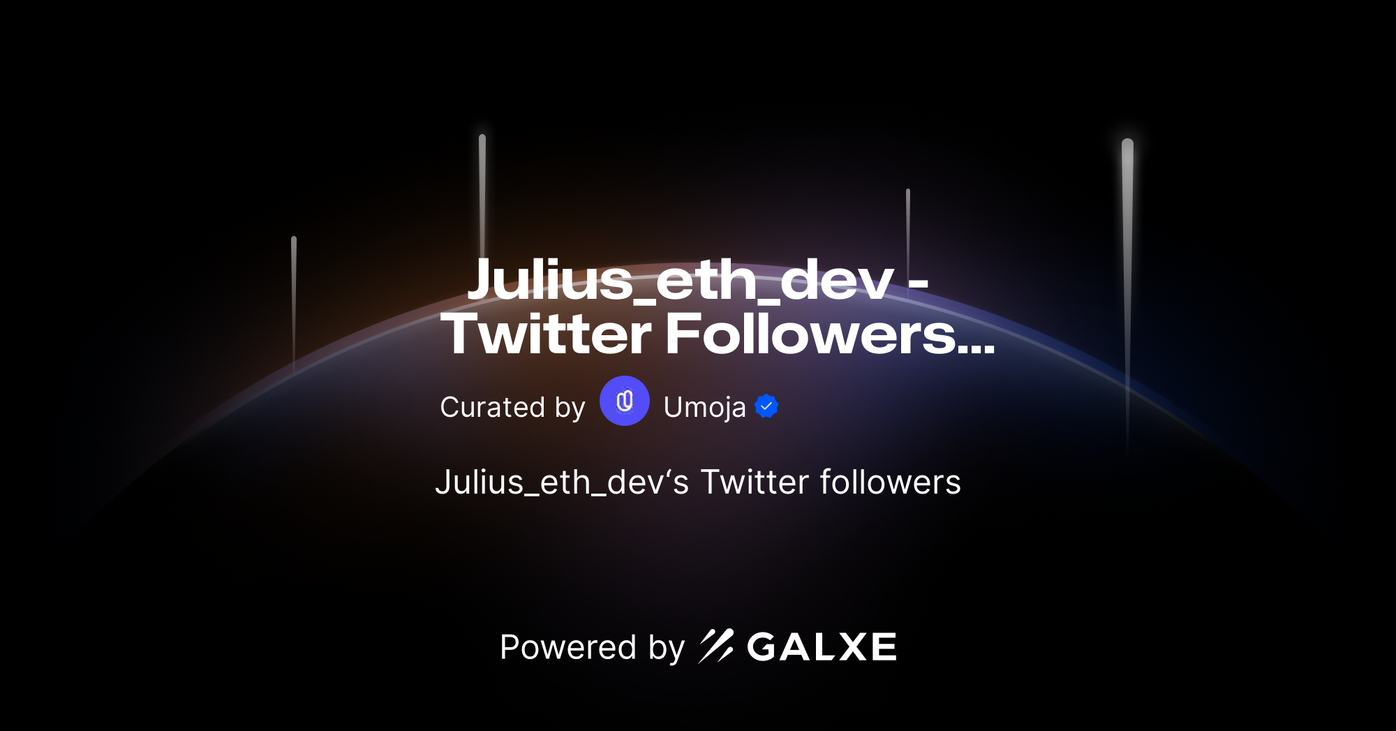 Julius_eth_dev - X Followers Credential | Galxe