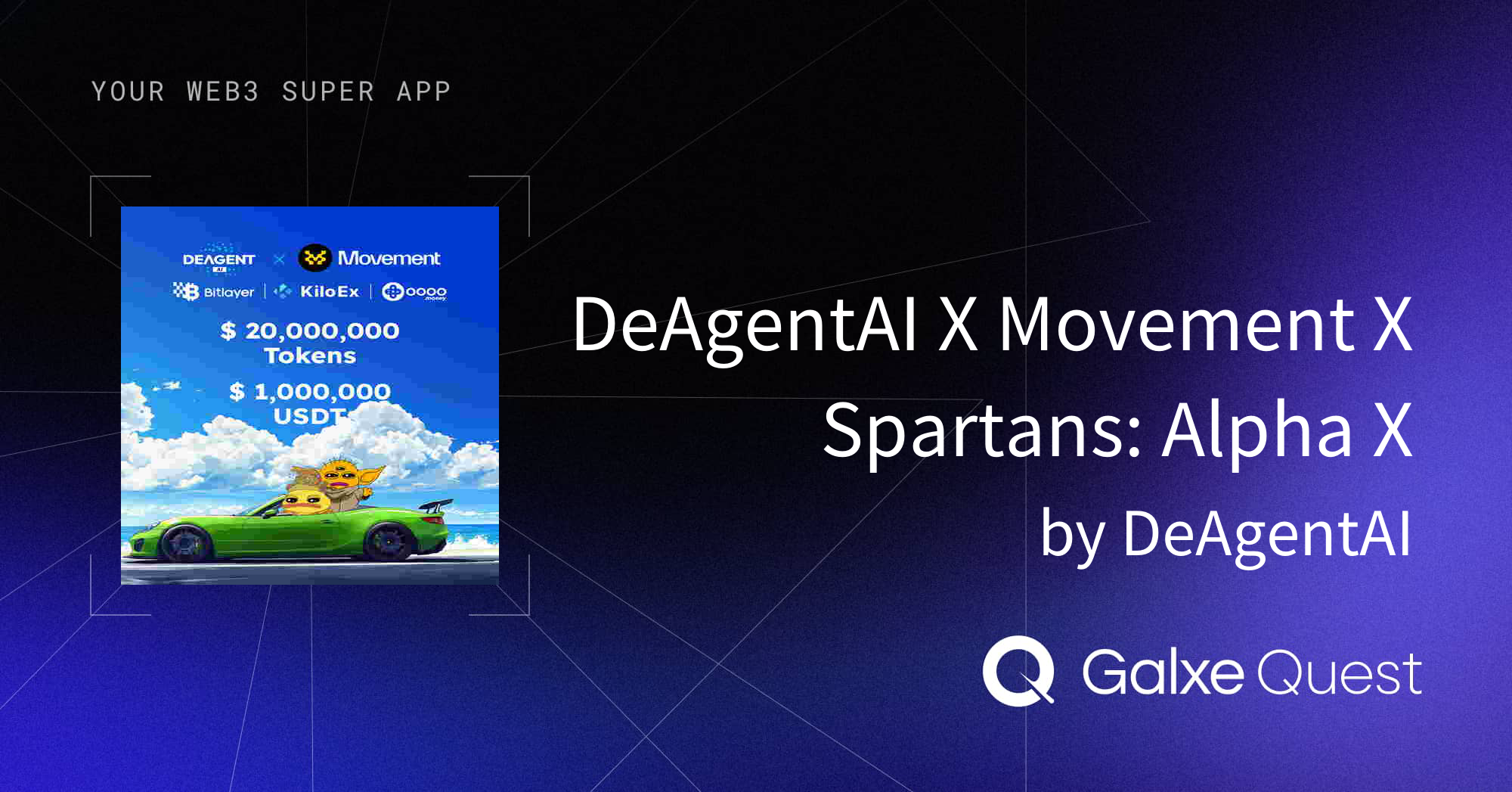 DeAgentAI X Movement X Spartans: Alpha X by DeAgentAI | Galxe Quest