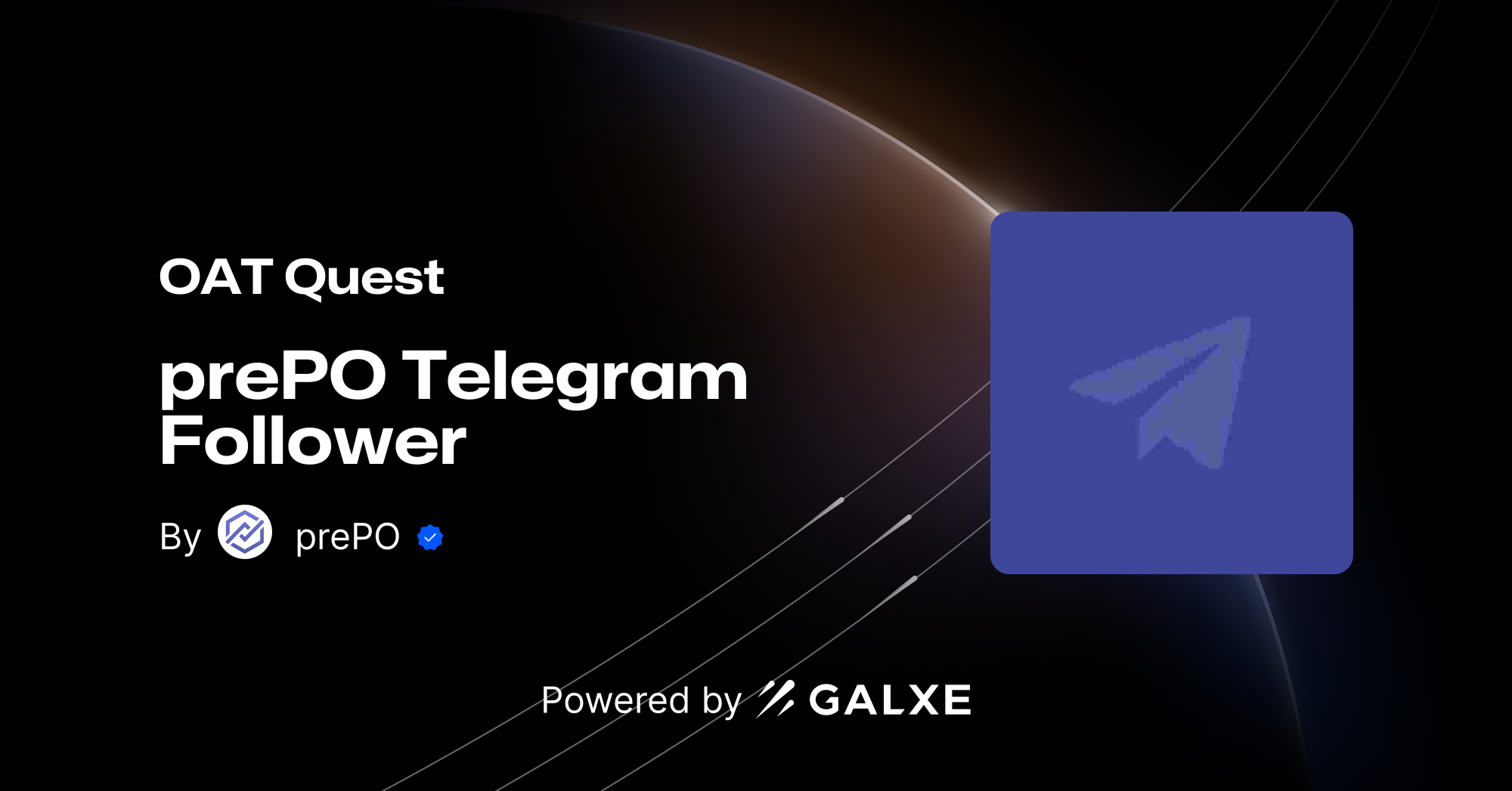 prePO Telegram Follower by prePO | Galxe Quest