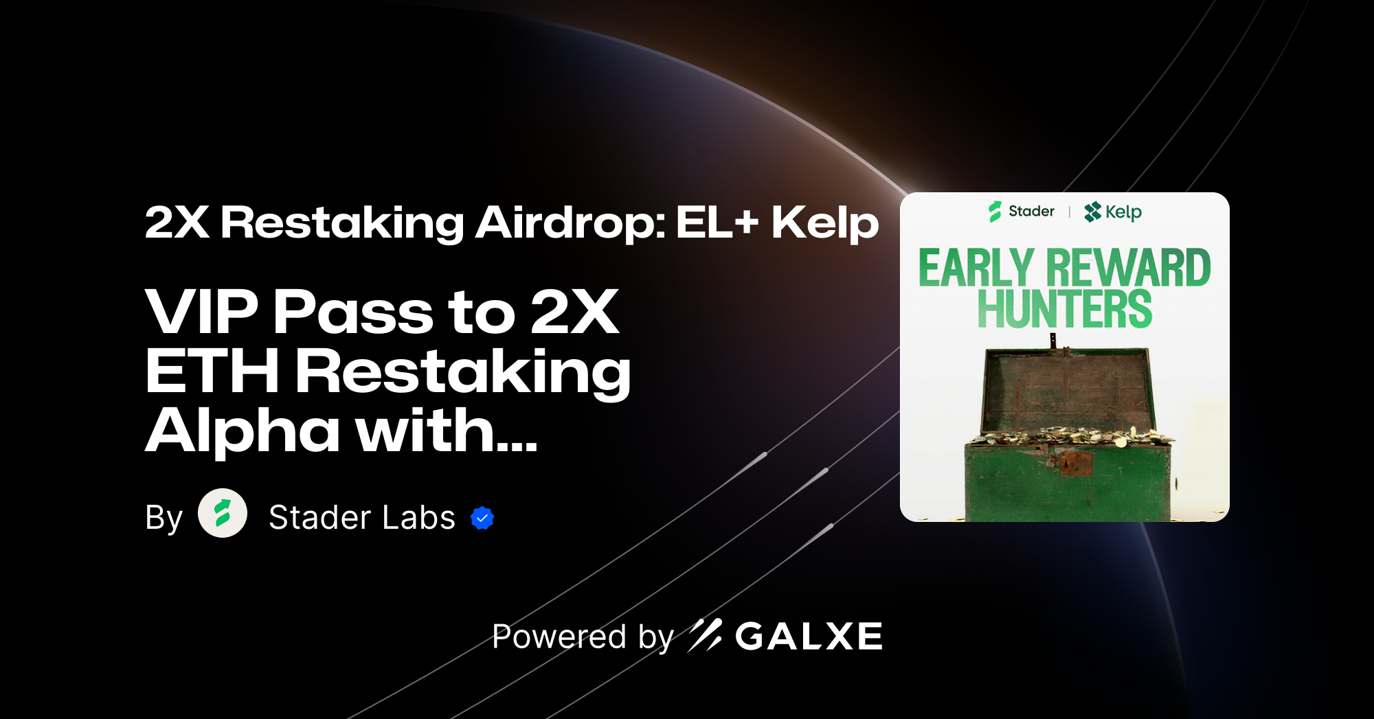 VIP Pass to 2X ETH Restaking Alpha with EigenLayer + Kelp (Limited Time Access) by Stader Labs ...