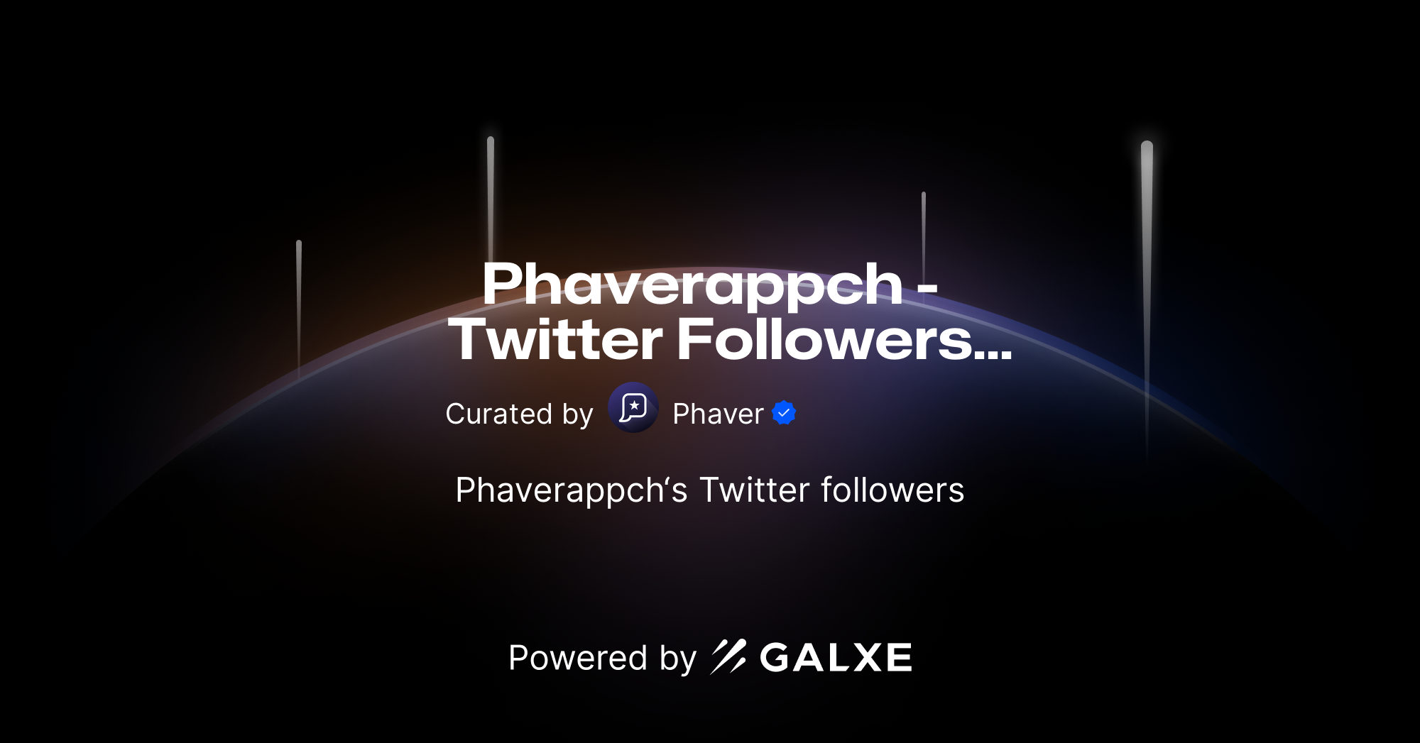 Phaverappch - X Followers Credential | Galxe