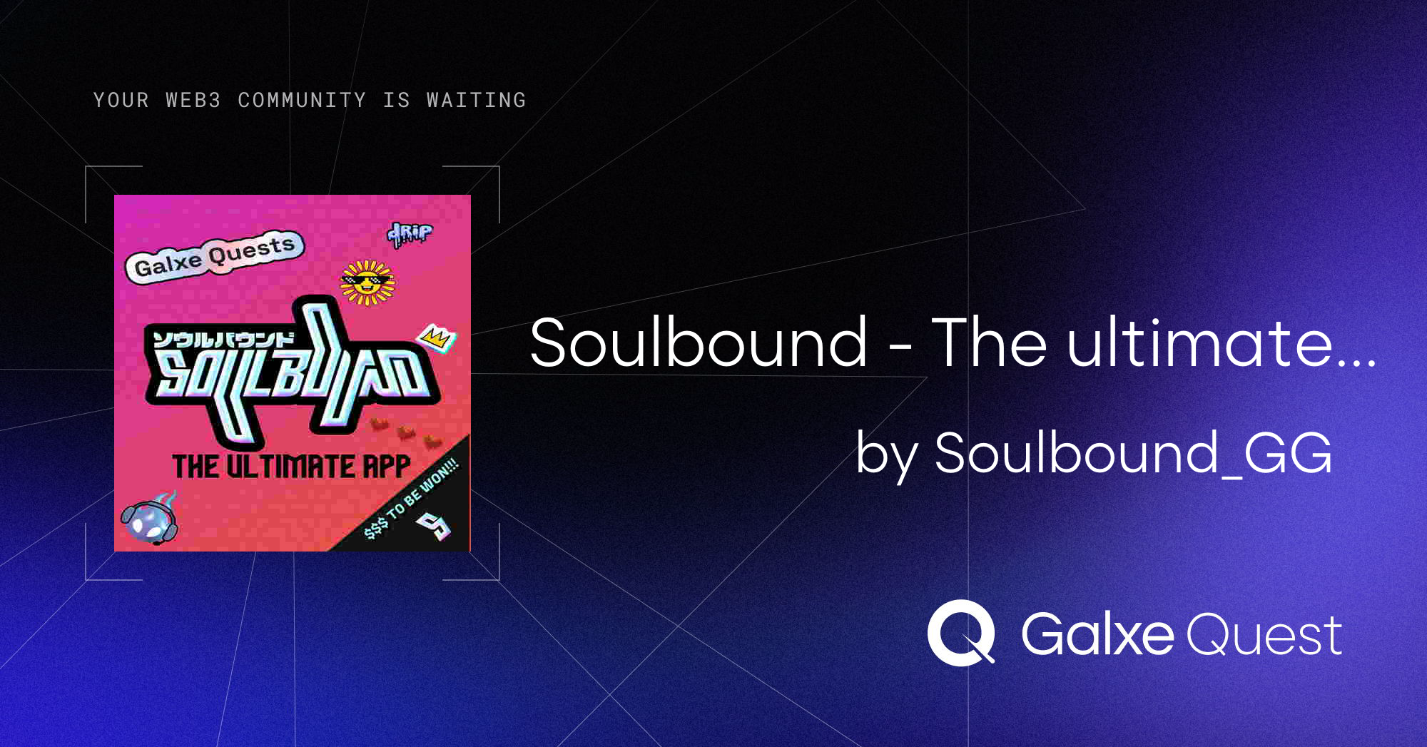 Soulbound - The ultimate SocialFi, StreamFi, GameFi Platform 💥🔆 by ...