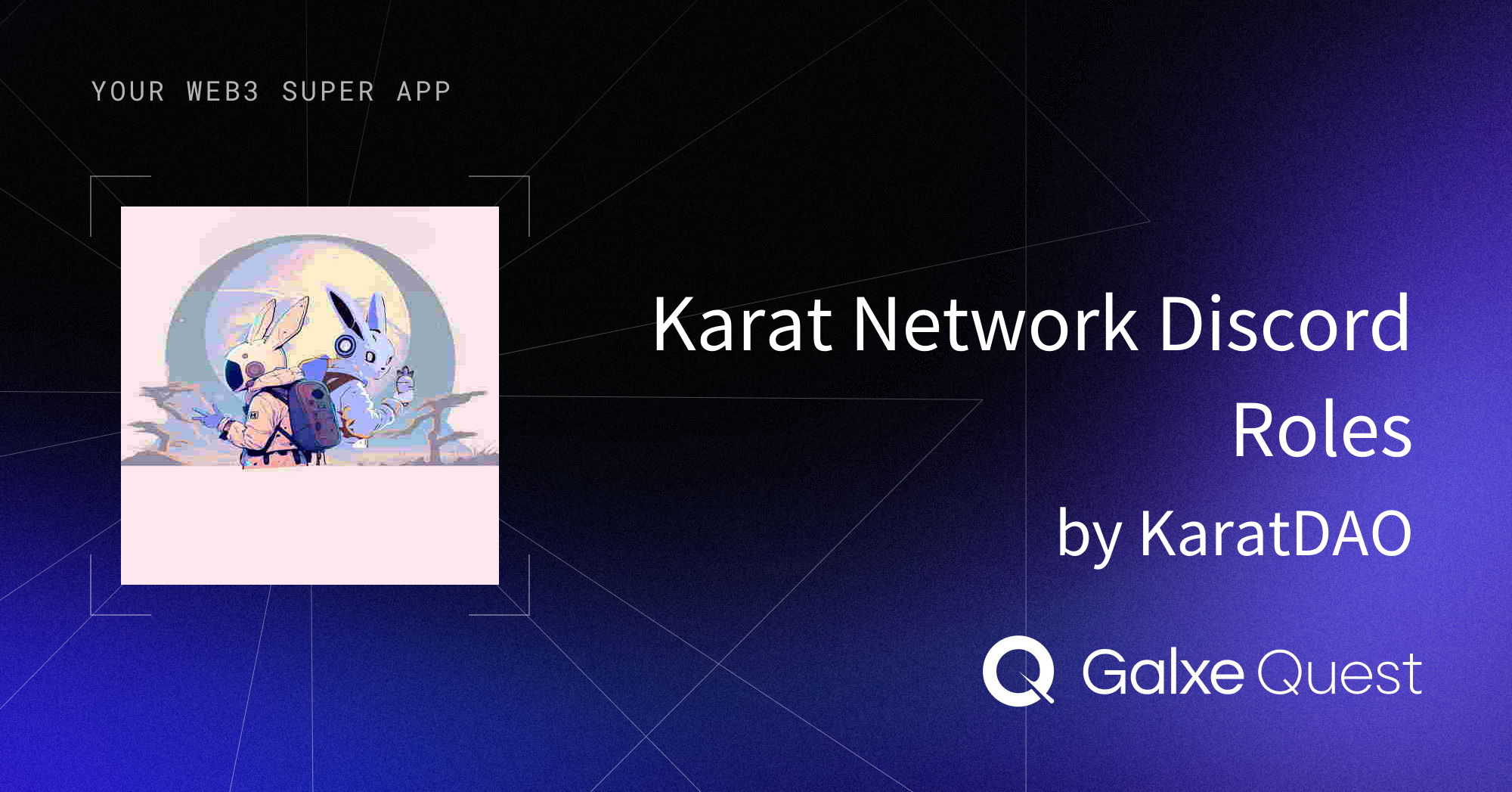 Karat Network Discord Roles by KaratDAO | Galxe Quest