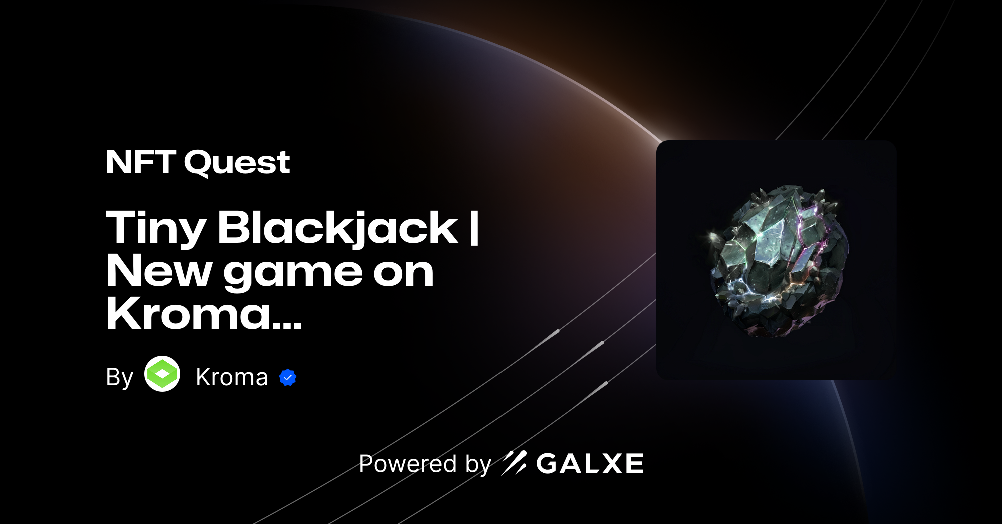 Tiny Blackjack | New game on Kroma (OPTIONAL) by Kroma | Galxe Quest