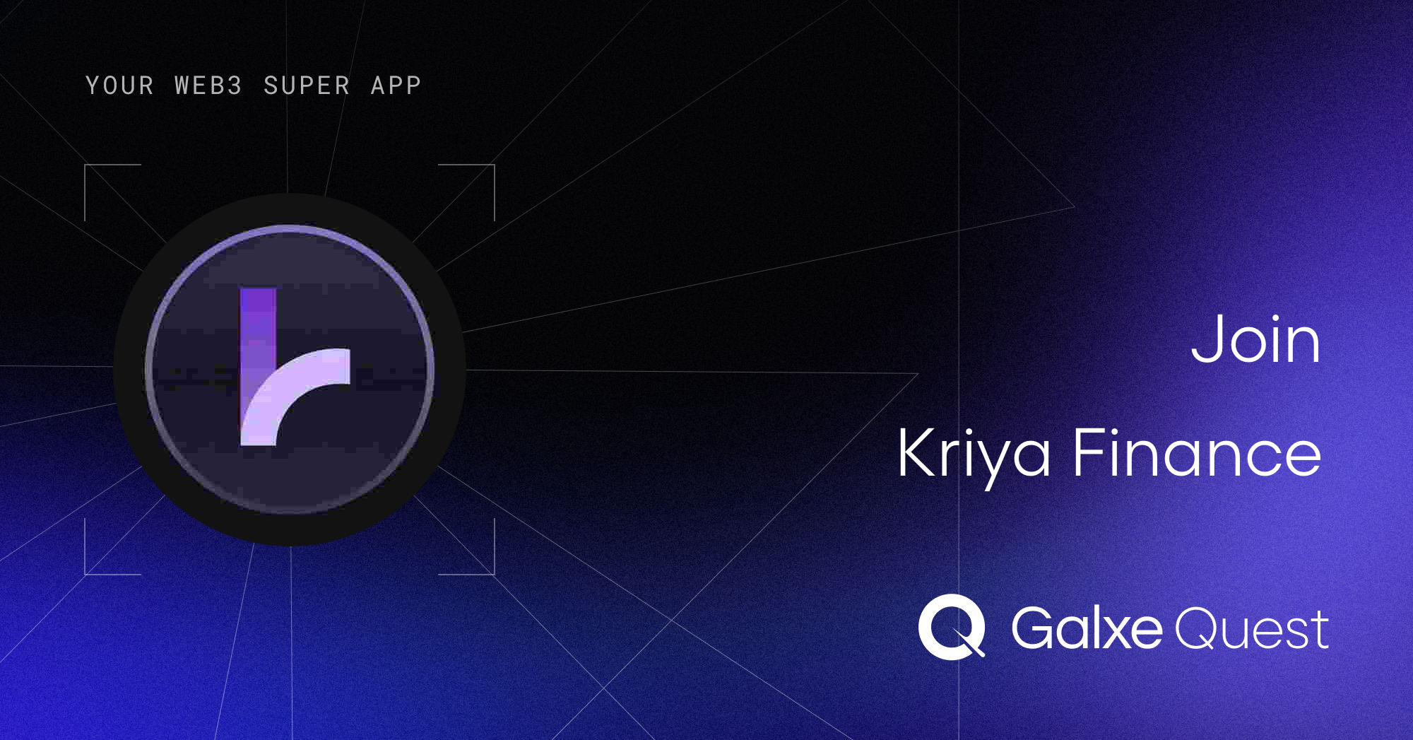 Join Kriya Finance on Galxe Quest