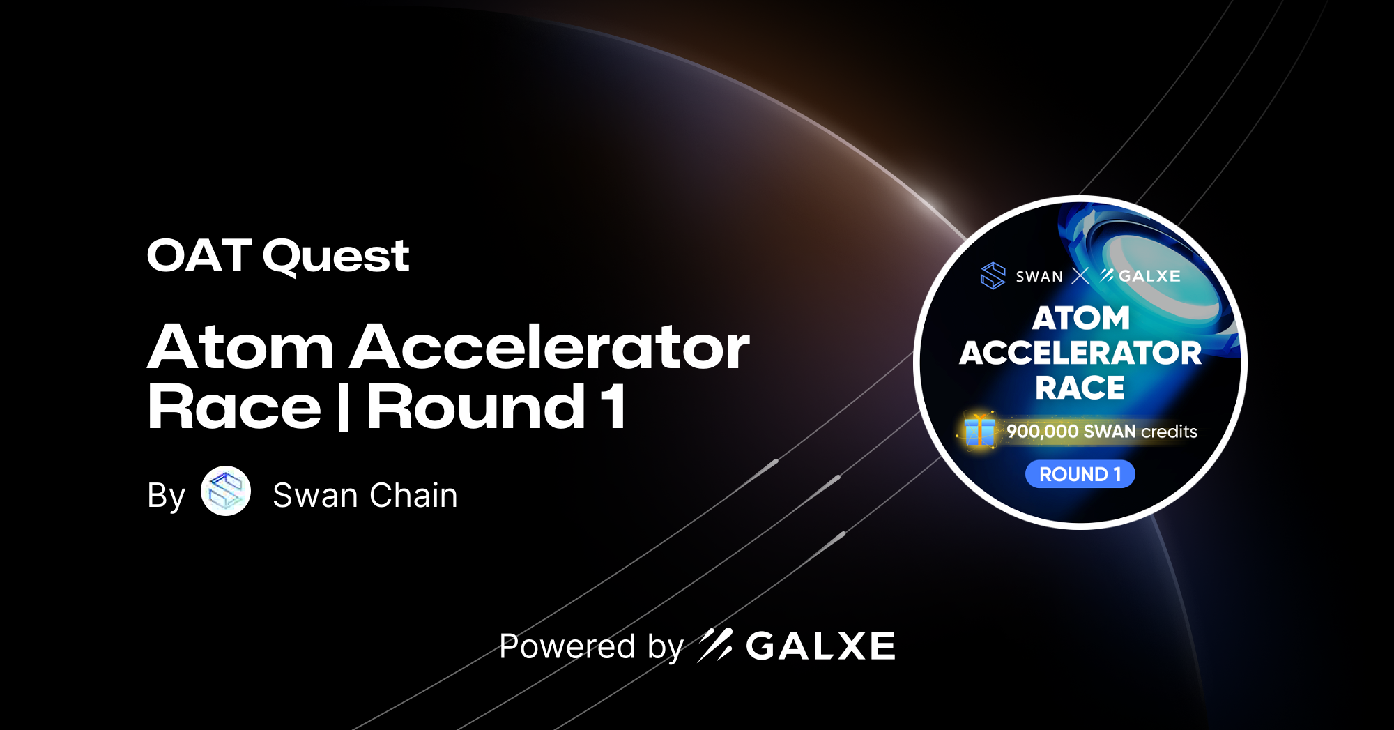 Atom Accelerator Race | Round 1 by Swan Chain | Galxe Quest