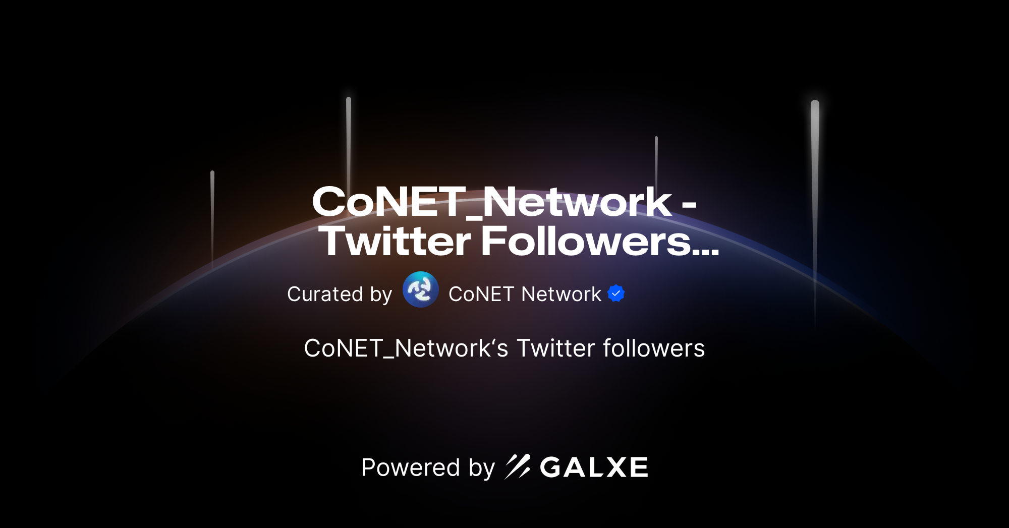CoNET_Network - X Followers Credential | Galxe
