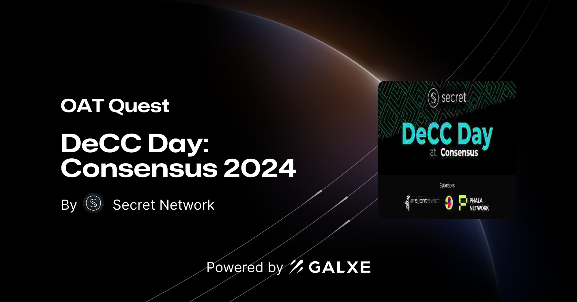 DeCC Day: Consensus 2024 by Secret Network | Galxe Quest