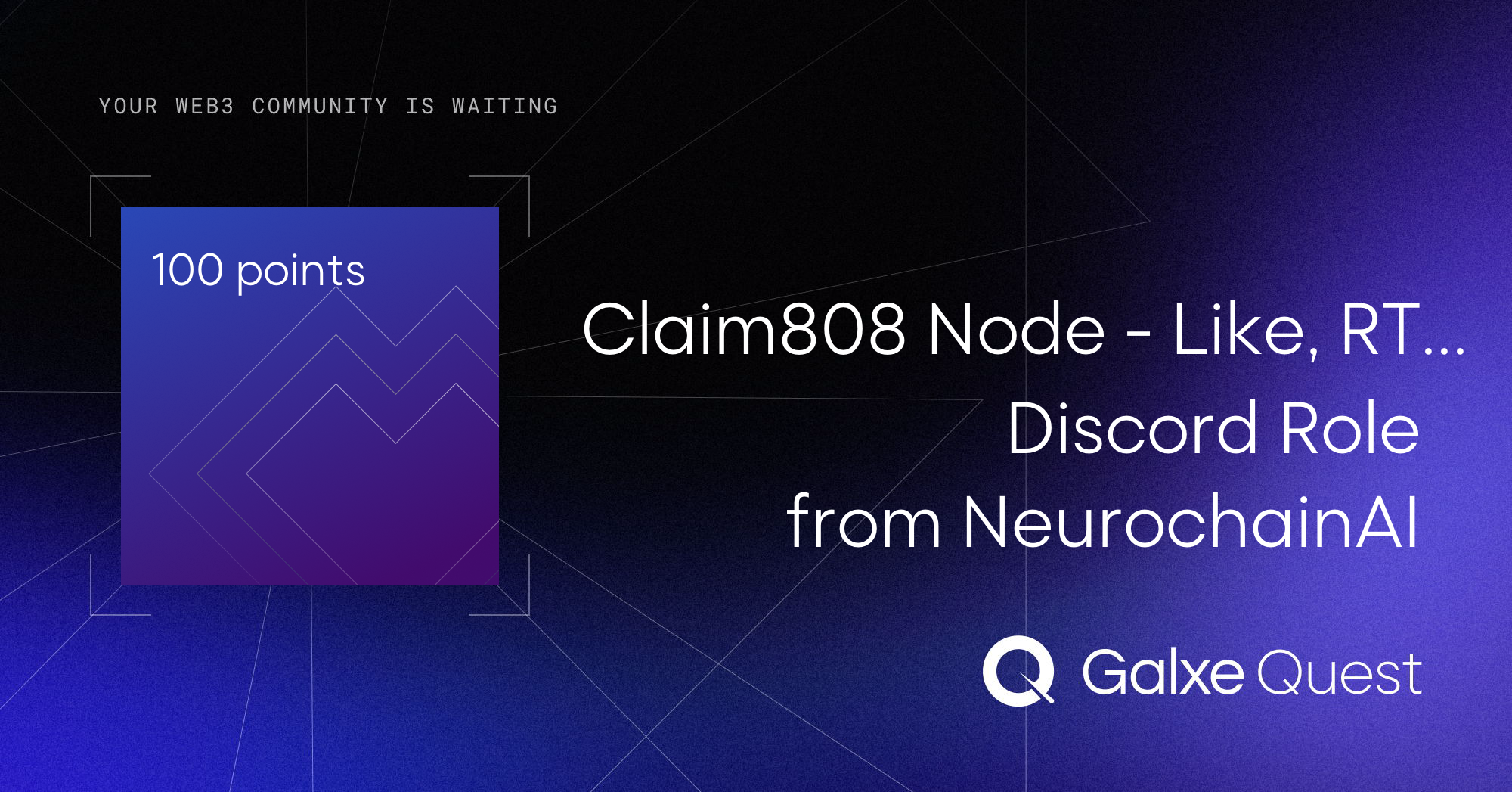 808 Node - Like, RT and Quote RT by NeurochainAI | Galxe Quest