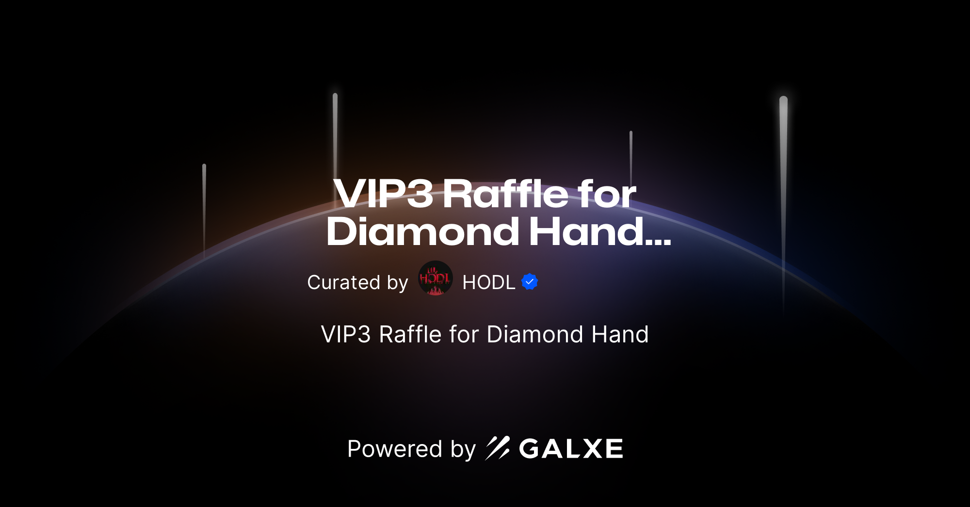 VIP3 Raffle for Diamond Hand Credential | Galxe