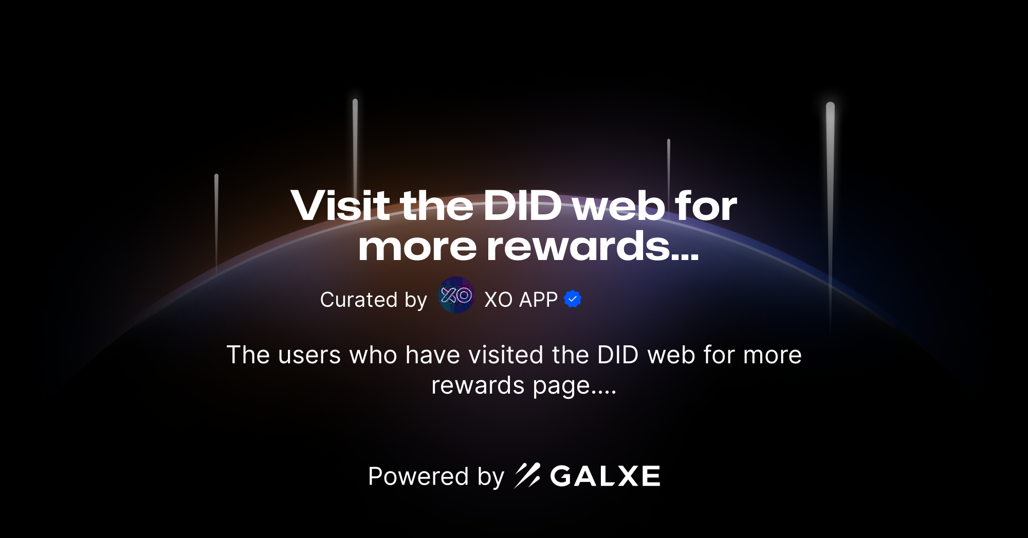 Visit the DID web for more rewards Credential | Galxe
