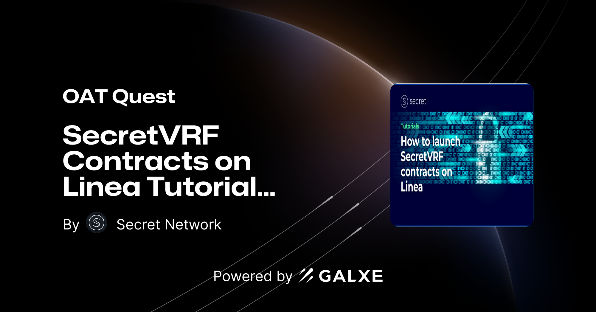 SecretVRF Contracts on Linea Tutorial by Secret Network | Galxe Quest