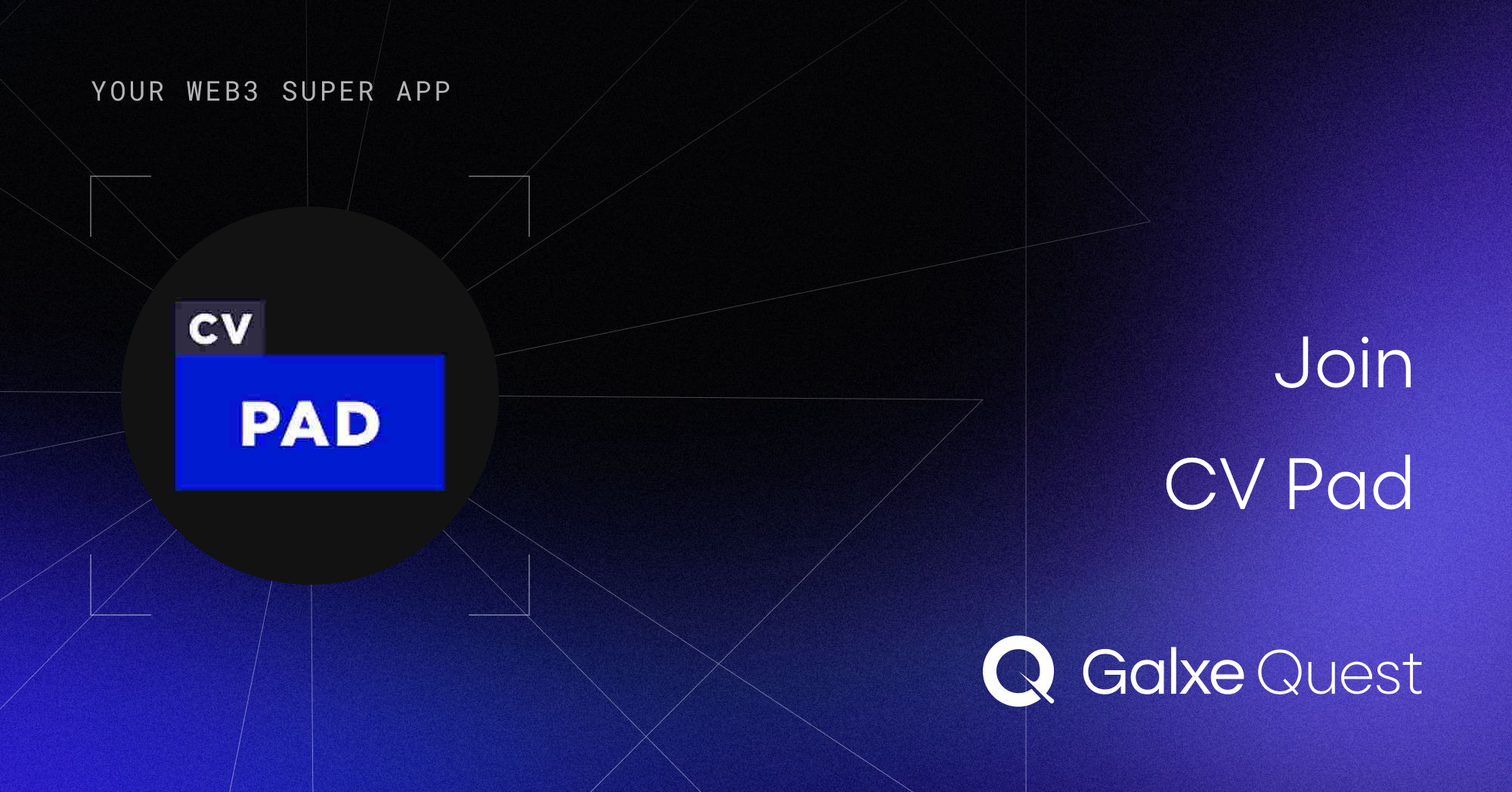 Join CV Pad on Galxe Quest