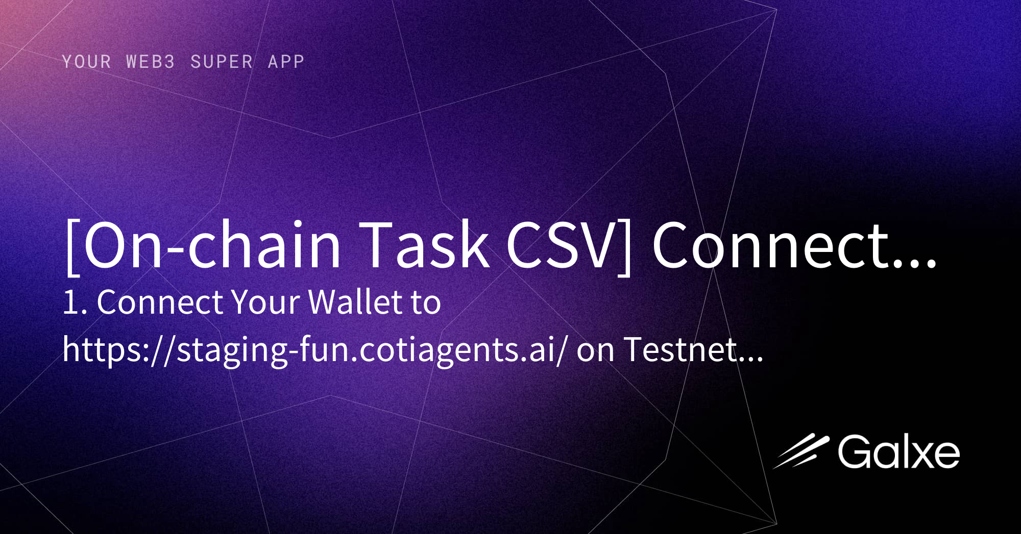 [On-chain Task CSV] Connect to Testnet dApp & Sign Message Credential ...