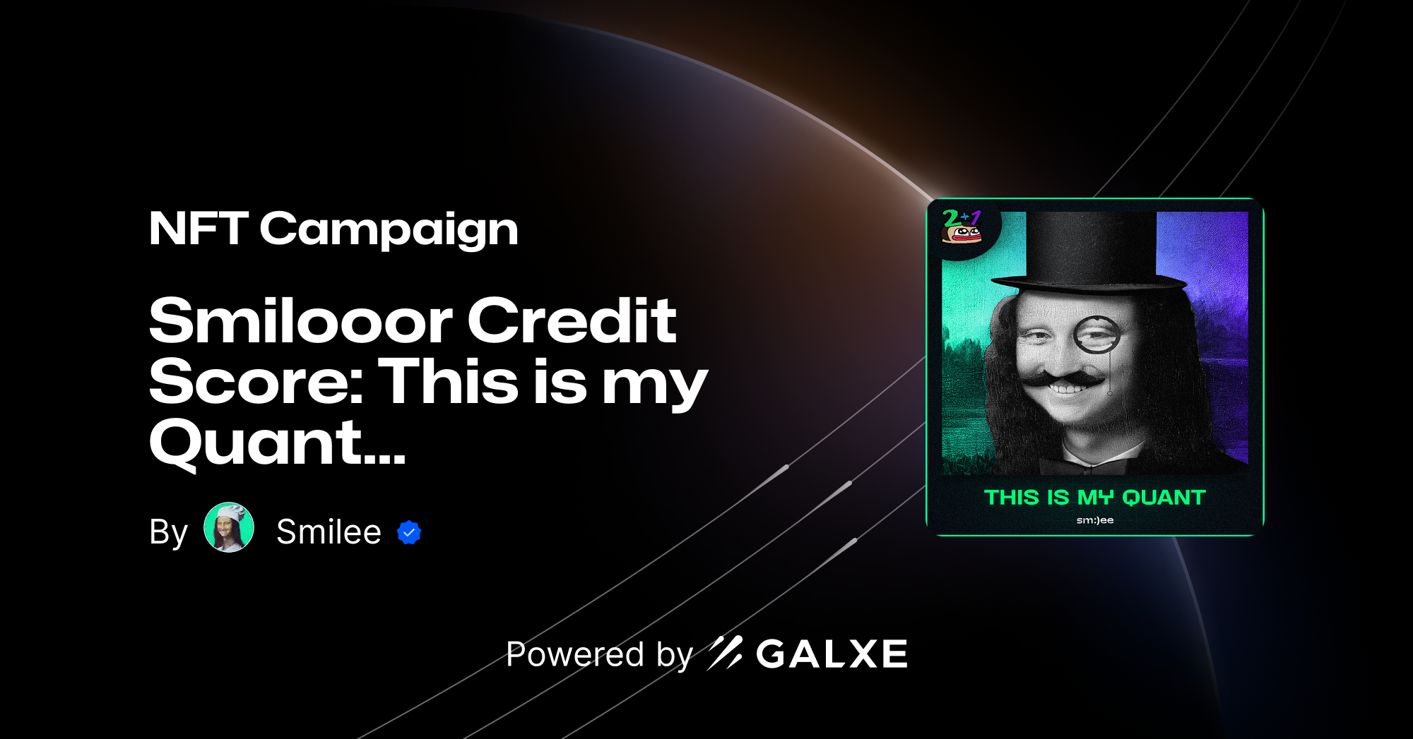 Smilooor Credit Score: This is my Quant by Smilee | Galxe Quest