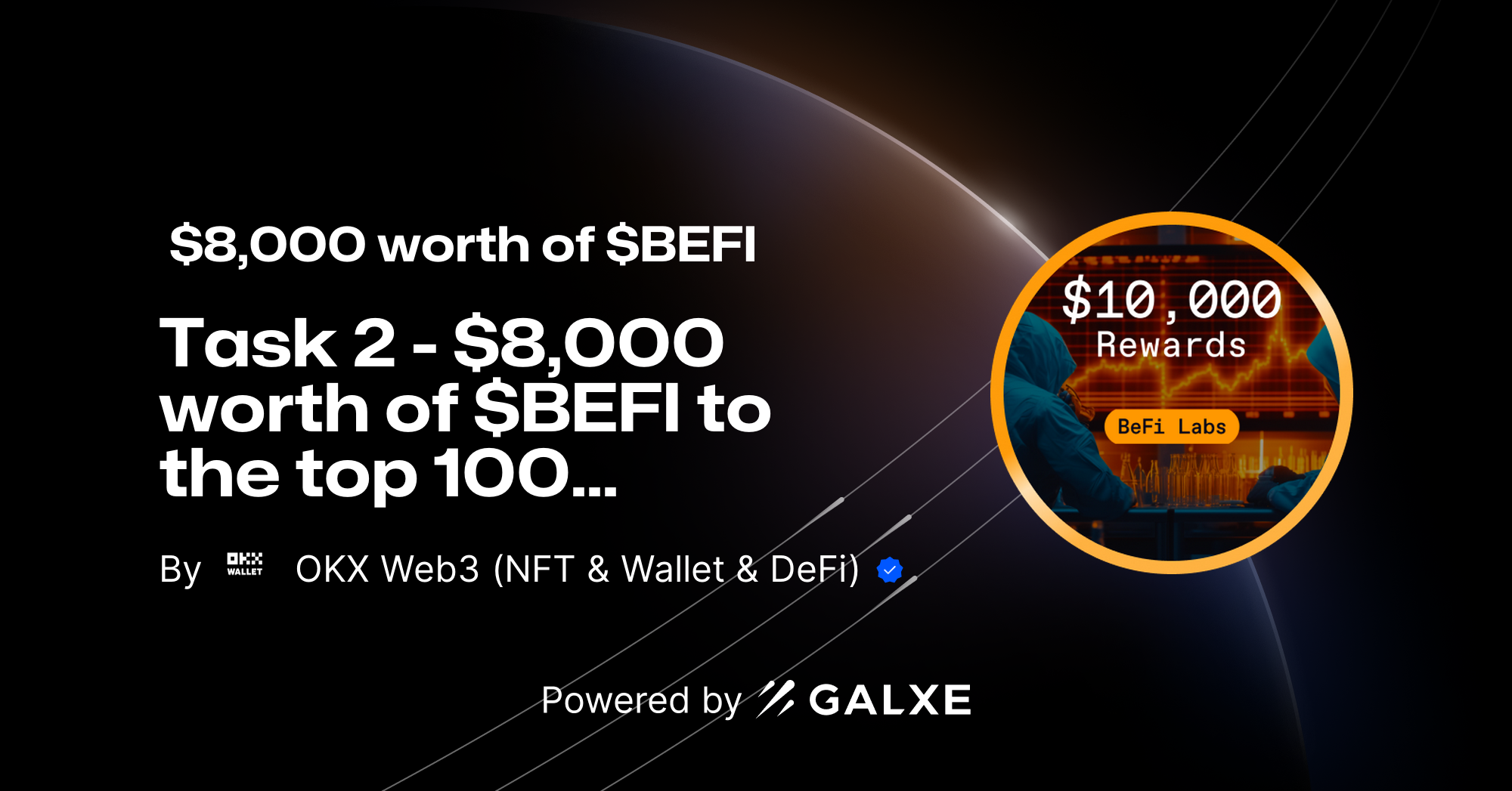 Task 2 - $8,000 worth of $BEFI to the top 100 traders by OKX Web3 (NFT ...