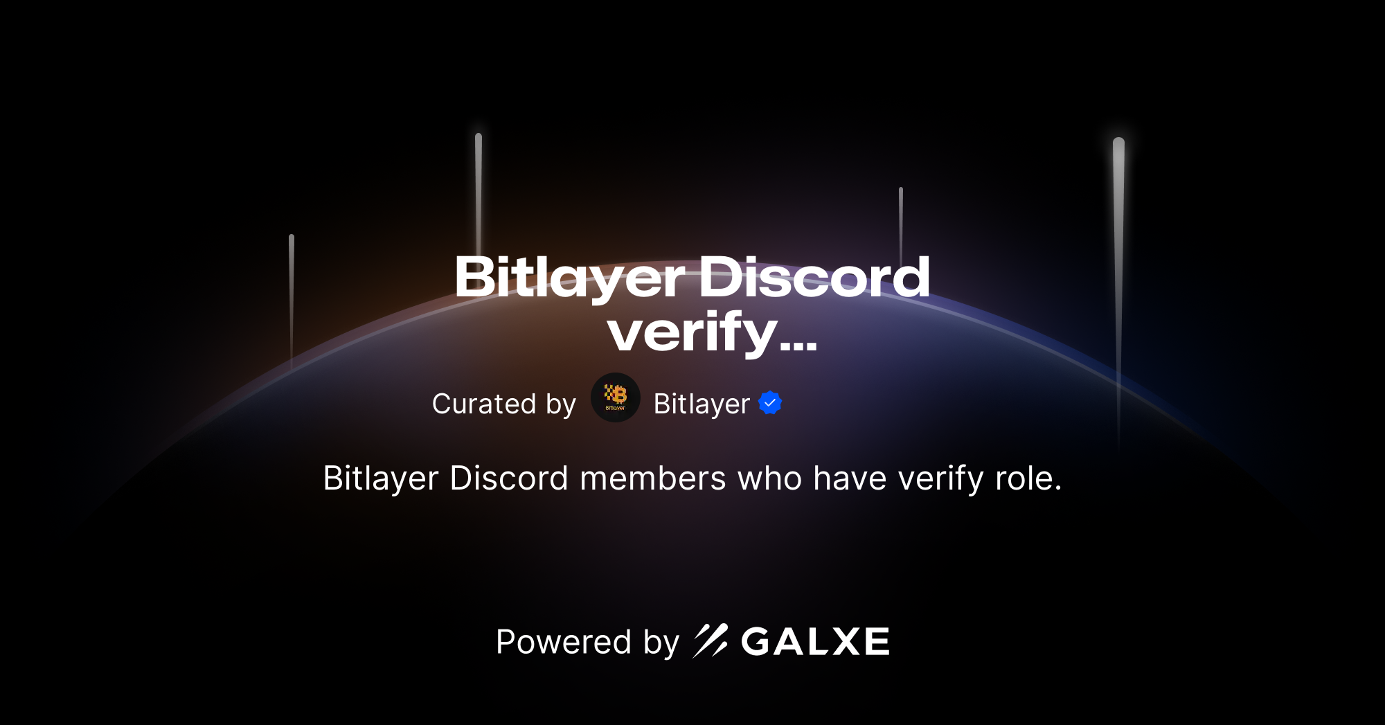Bitlayer Discord verify Credential | Galxe