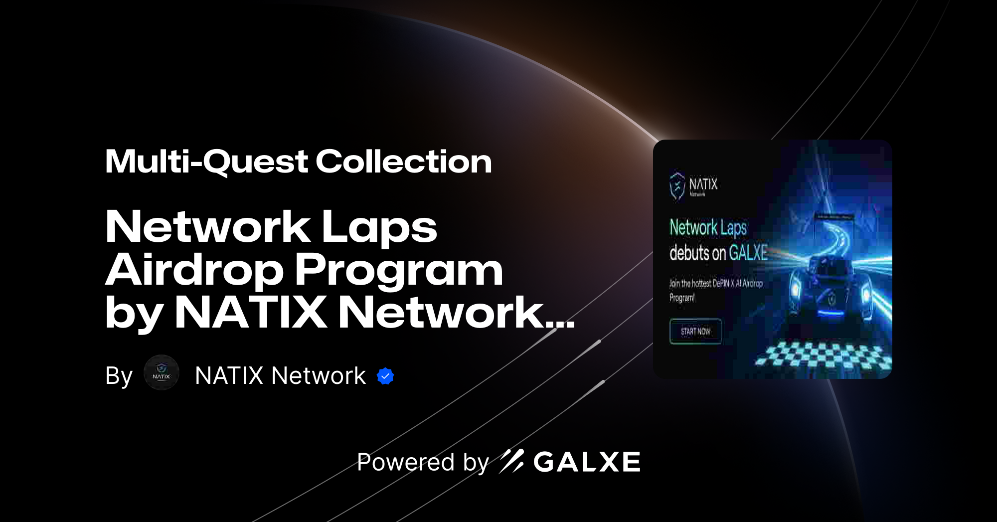 Network Laps Airdrop Program by NATIX Network by NATIX Network | Galxe