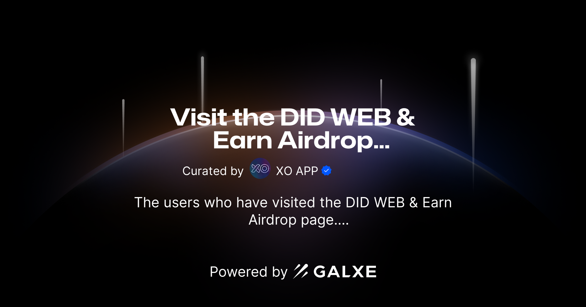 Visit the DID WEB & Earn Airdrop Credential | Galxe