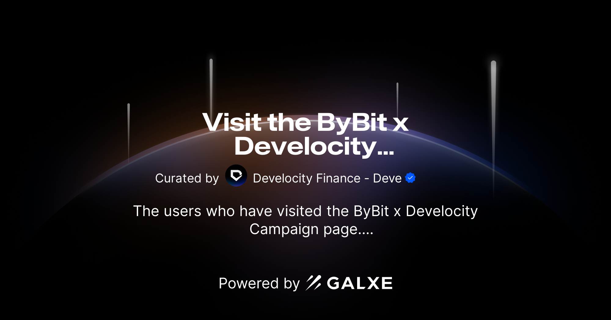 Visit the ByBit x Develocity Campaign Credential | Galxe