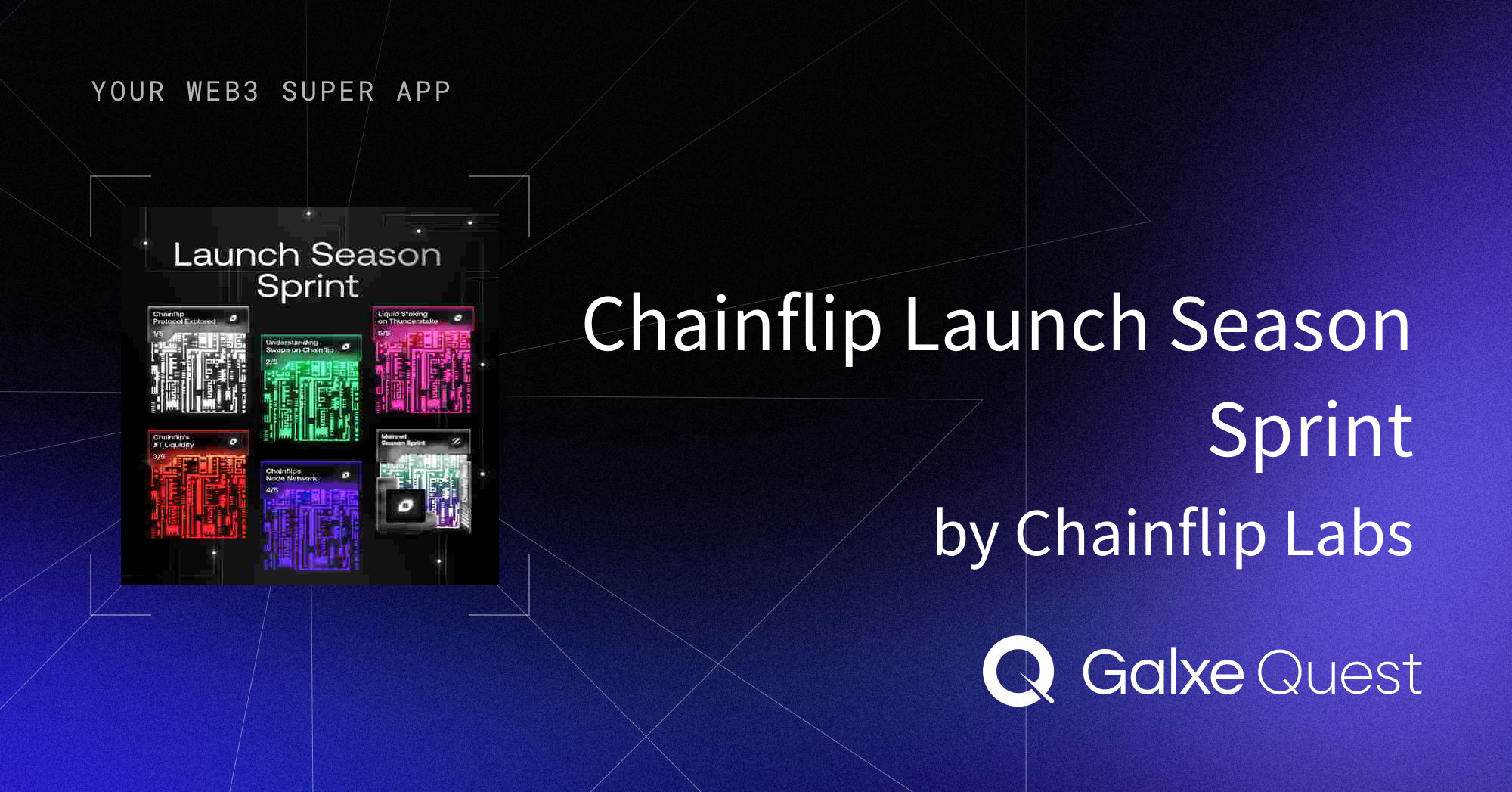 Chainflip Launch Season Sprint by Chainflip Labs | Galxe Quest