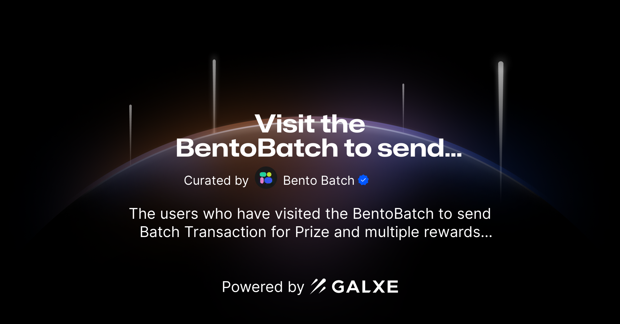 Visit the BentoBatch to send Batch Transaction for Prize and multiple ...
