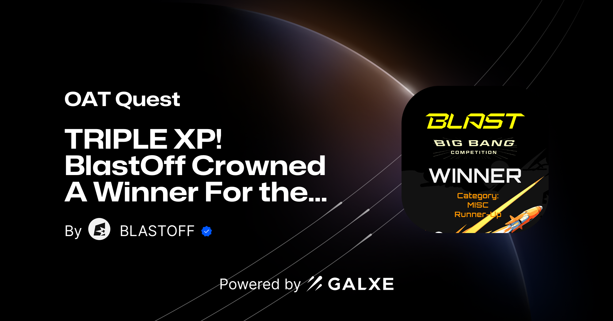 TRIPLE XP! BlastOff Crowned A Winner For the Blast Big Bang! by ...