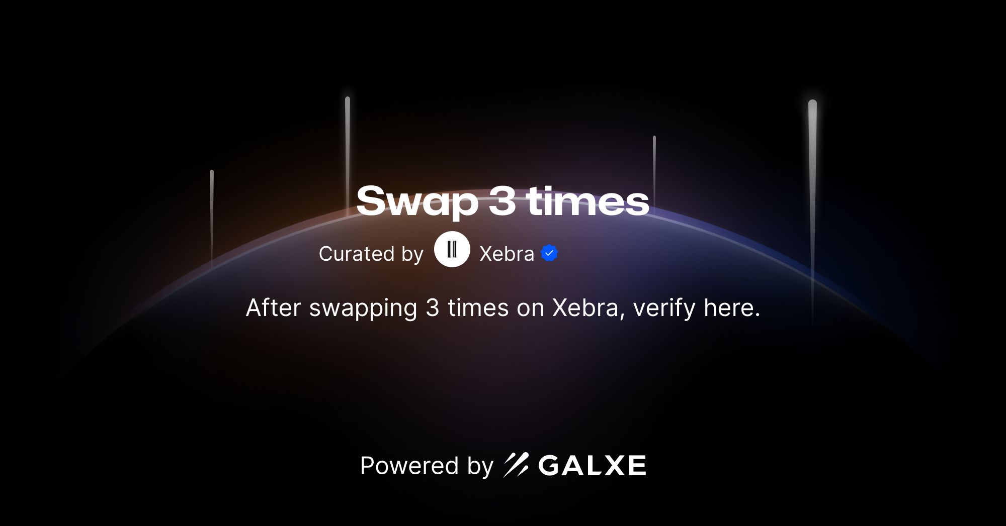 Swap 3 times Credential | Galxe