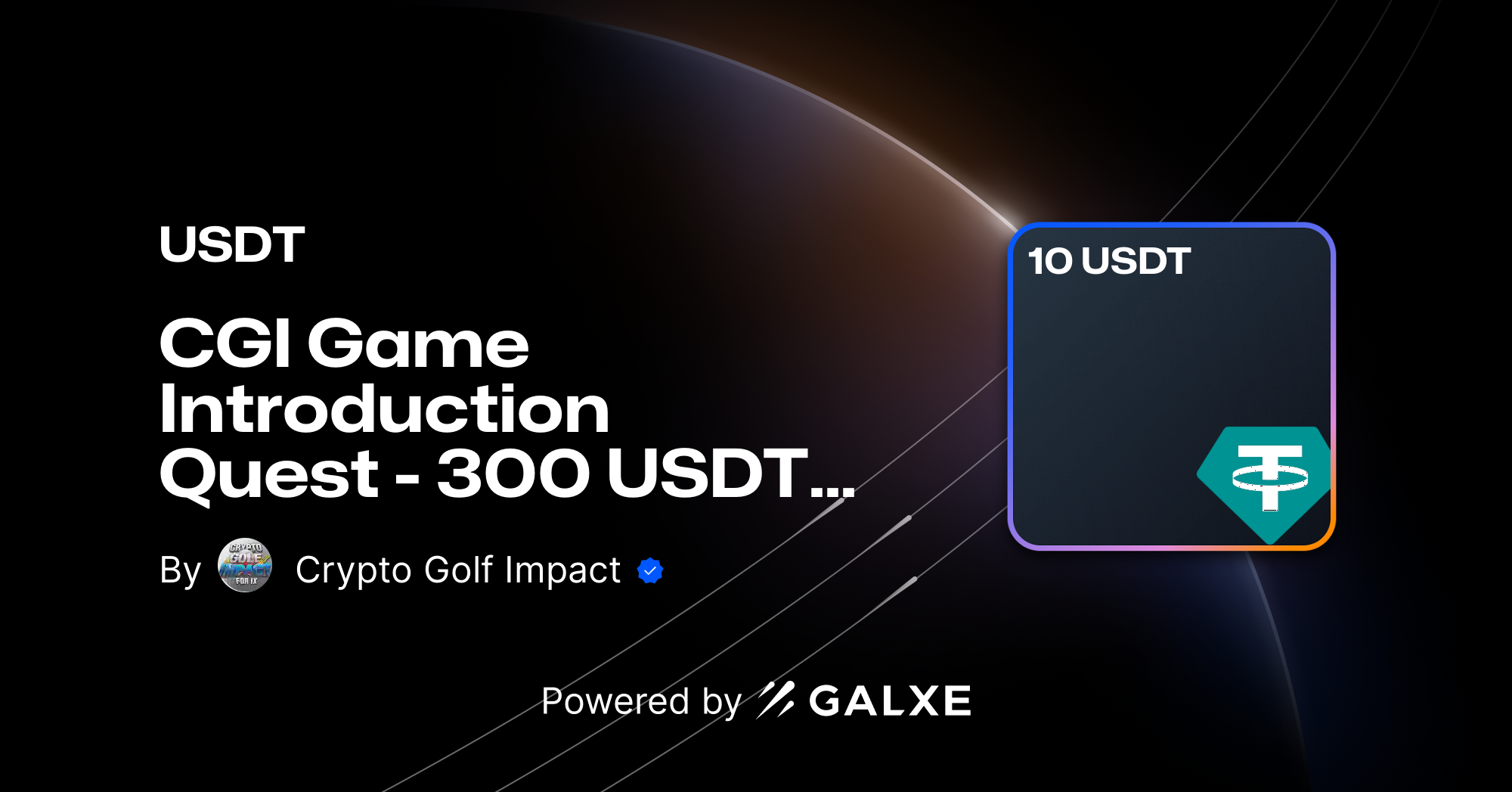 CGI Game Introduction Quest - 300 USDT Giveaway by Crypto Golf Impact ...