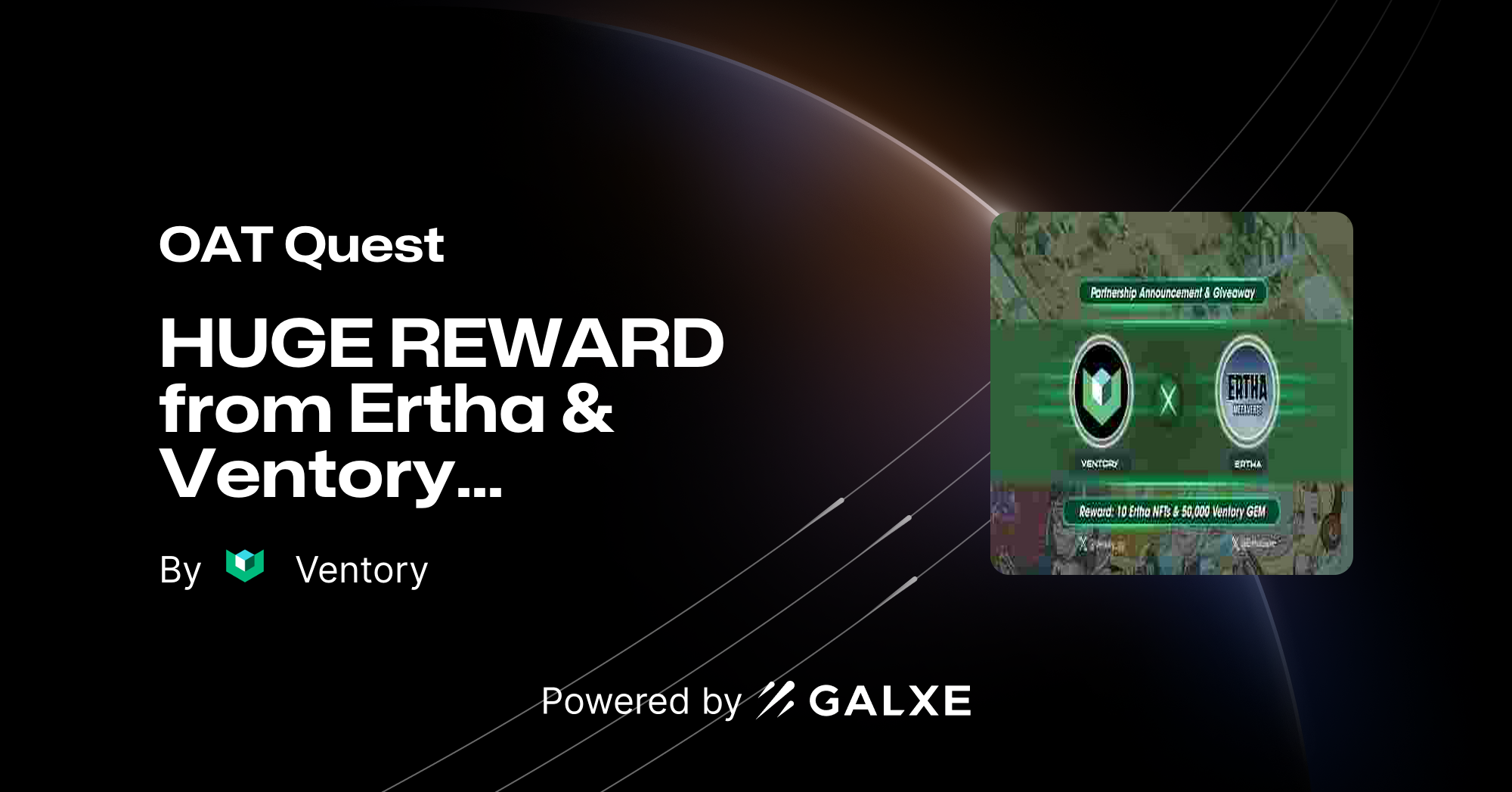 HUGE REWARD from Ertha & Ventory by Ventory | Galxe Quest