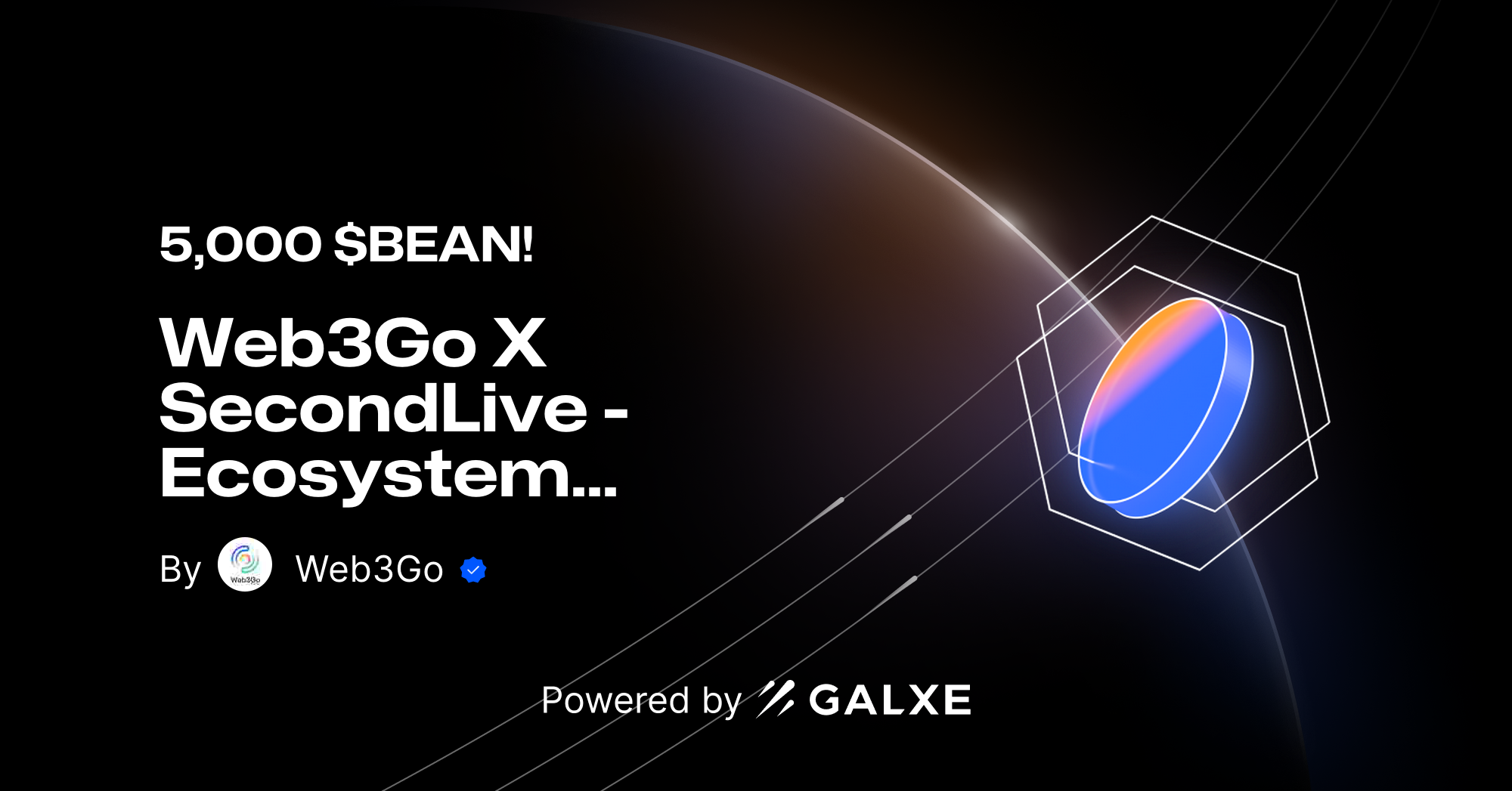 Web3Go X SecondLive - Ecosystem Partner Program by DIN | Galxe Quest