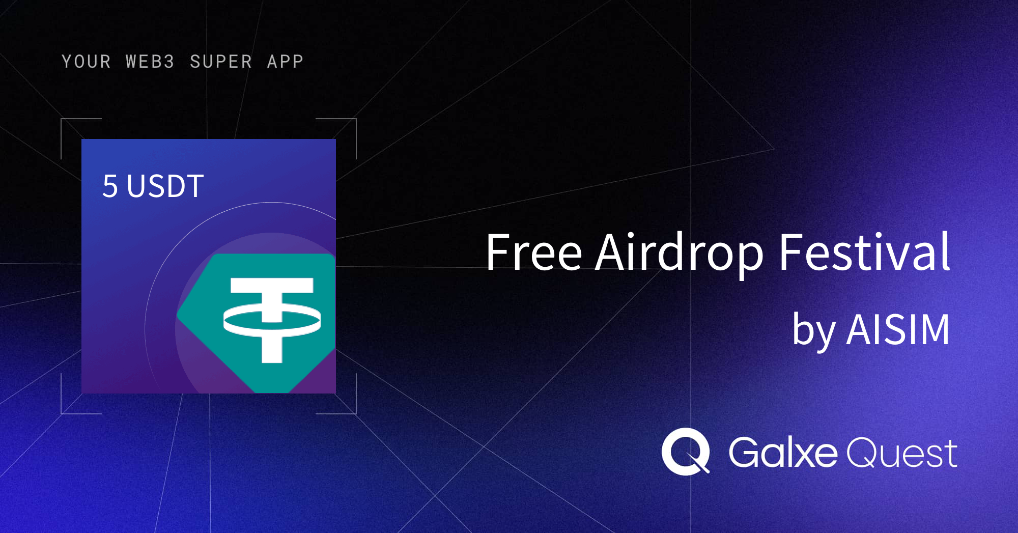 Free Airdrop Festival by AISIM | Galxe Quest