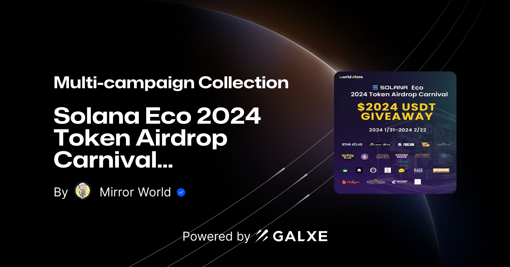 Solana Eco 2024 Token Airdrop Carnival by Sonic SVM | Galxe Quest