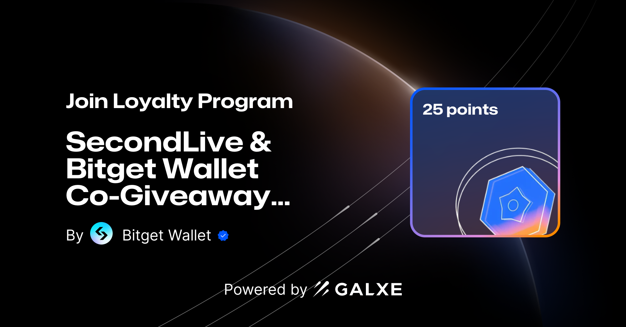 SecondLive & Bitget Wallet Co-Giveaway by Bitget Wallet | Galxe Quest