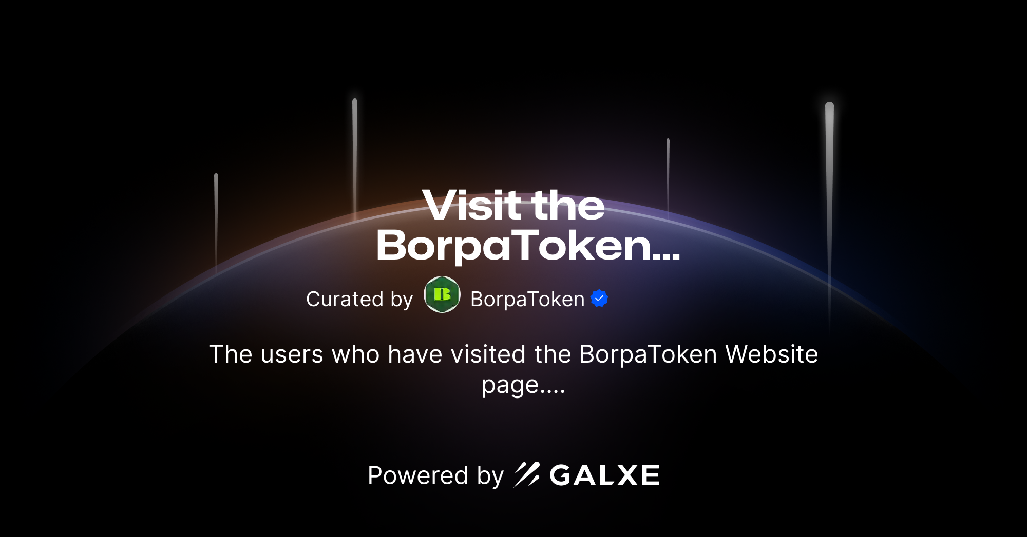 Visit the BorpaToken Website Credential | Galxe
