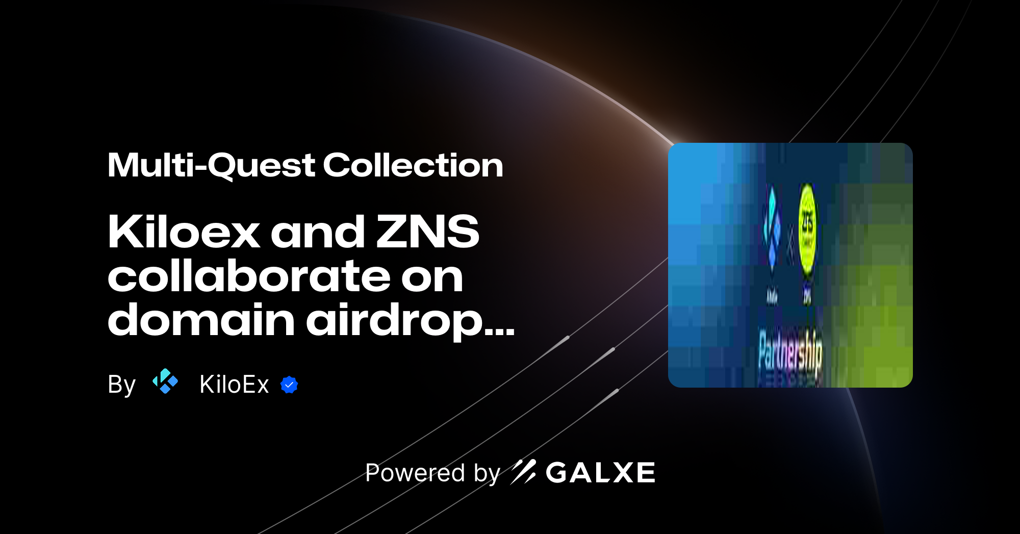 Kiloex and ZNS collaborate on domain airdrop campaign by KiloEx | Galxe ...