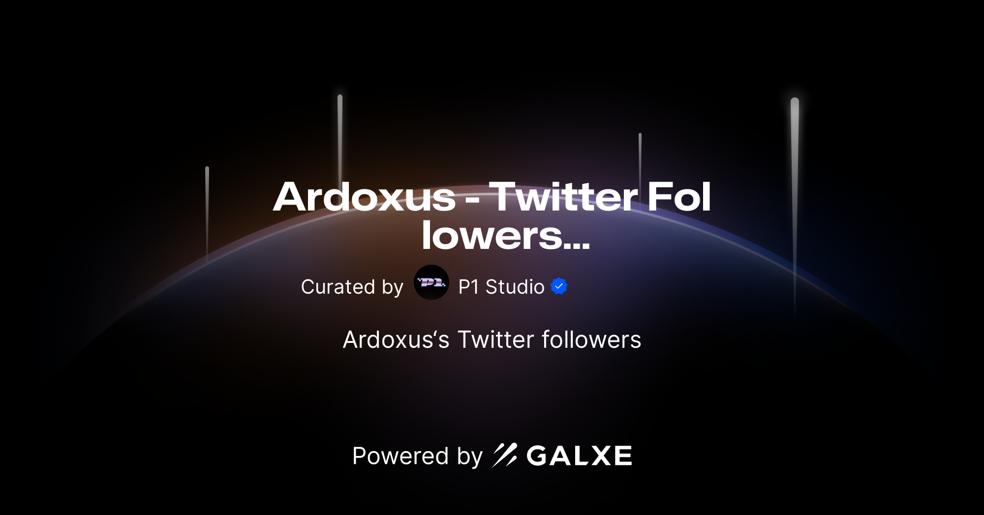 Ardoxus - Twitter Followers Credential | Galxe