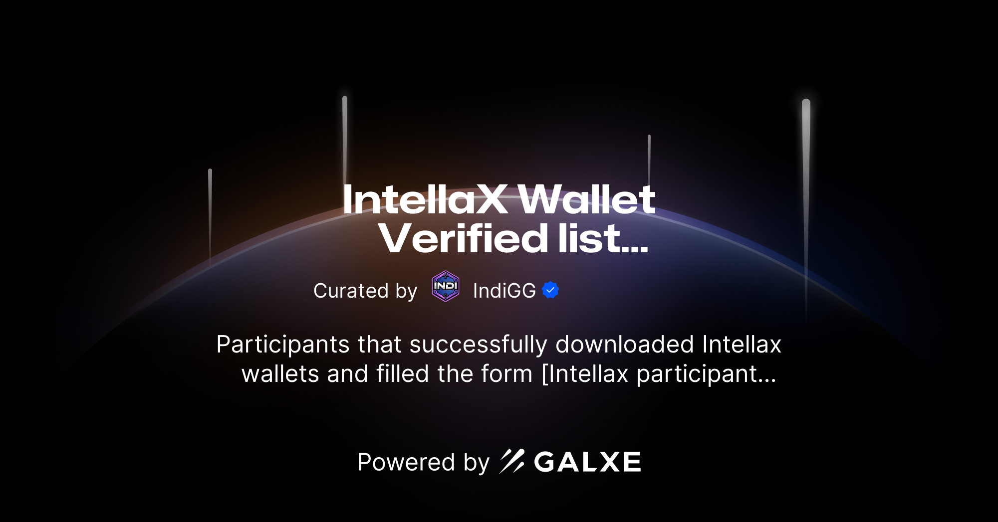 IntellaX Wallet Verified list Credential | Galxe